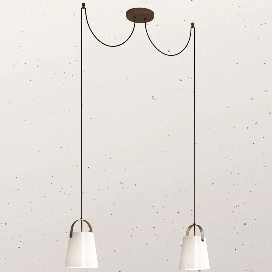 Bell Double Pendant by Il Fanale | A.287.10.OOB | IFA1254264