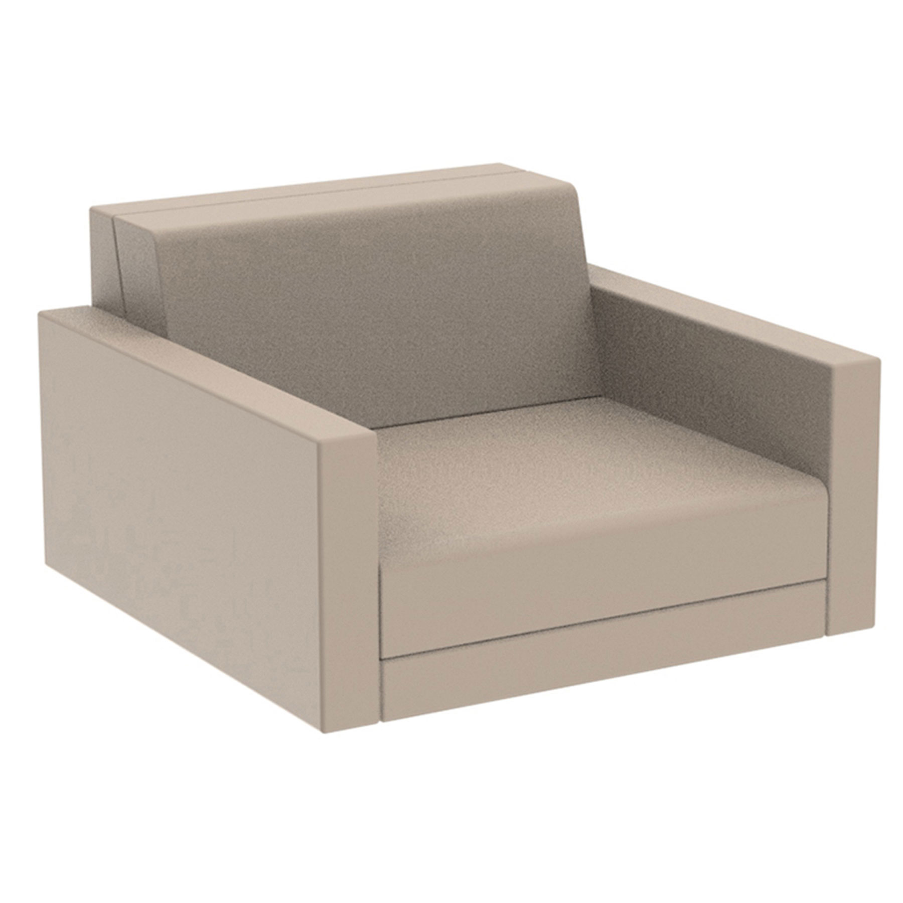 Pixel Lounge Chair by Vondom | 54277-Crema | VND1256461