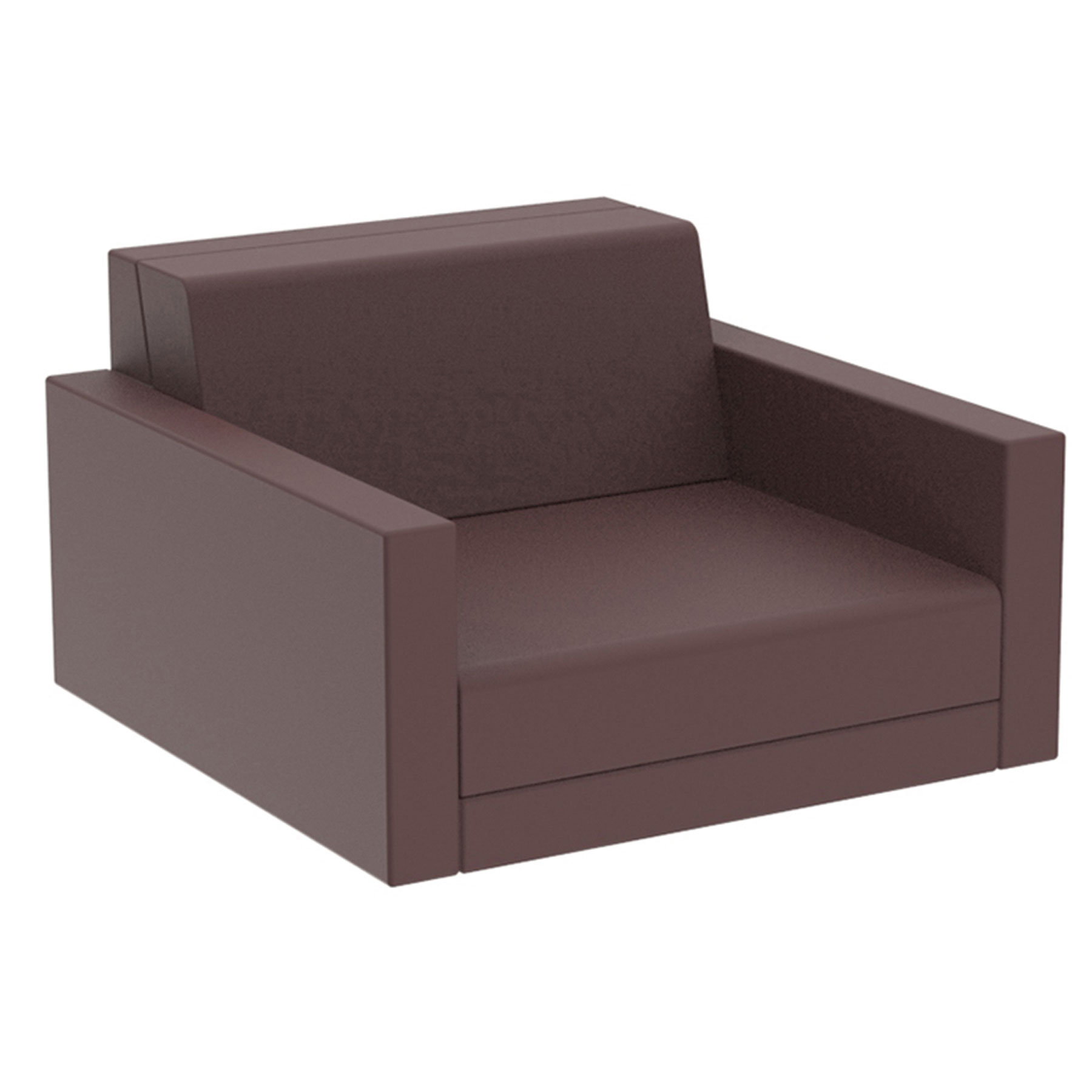 Pixel Lounge Chair by Vondom | 54277-Purjai Red | VND1256467