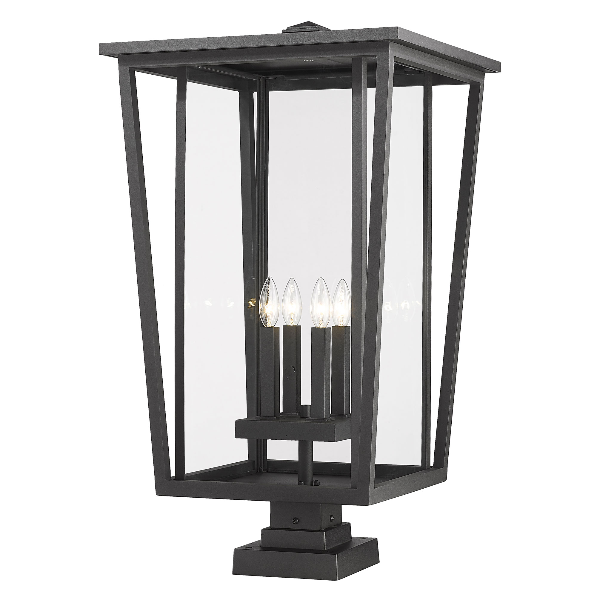 Seoul Outdoor Pier Light with Square Stepped Base by Z-Lite | 571PHXXLS ...