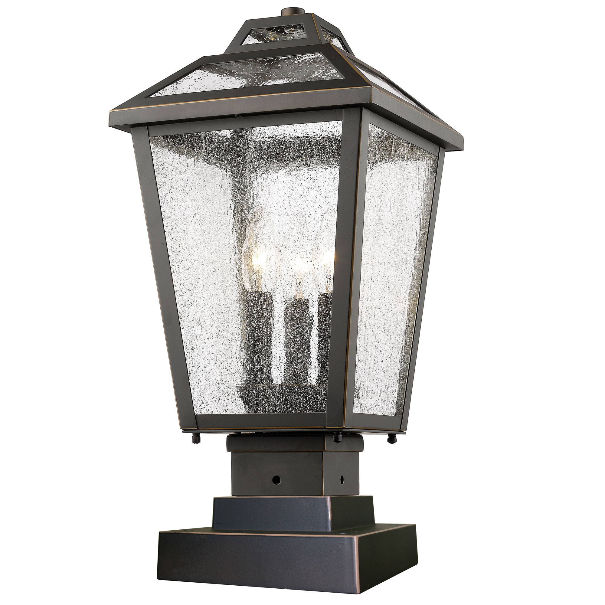 Bayland Outdoor Pier Light with Square Stepped Base by Z-Lite | 539PHMS ...