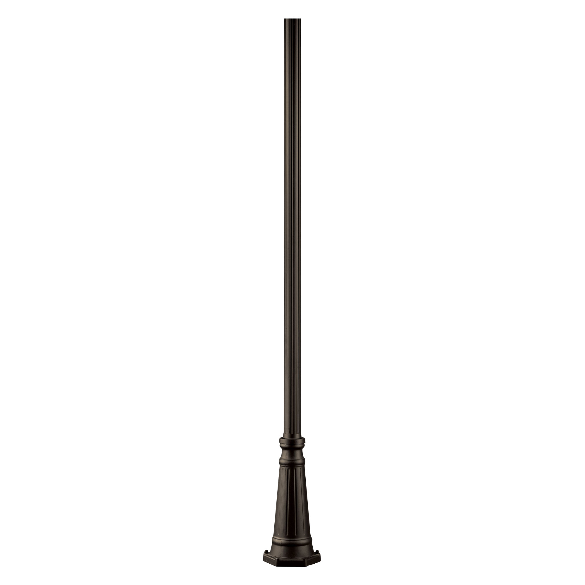 3IN Fitter Outdoor Round Post with Hexagon Base - 8 Foot by Z-Lite ...