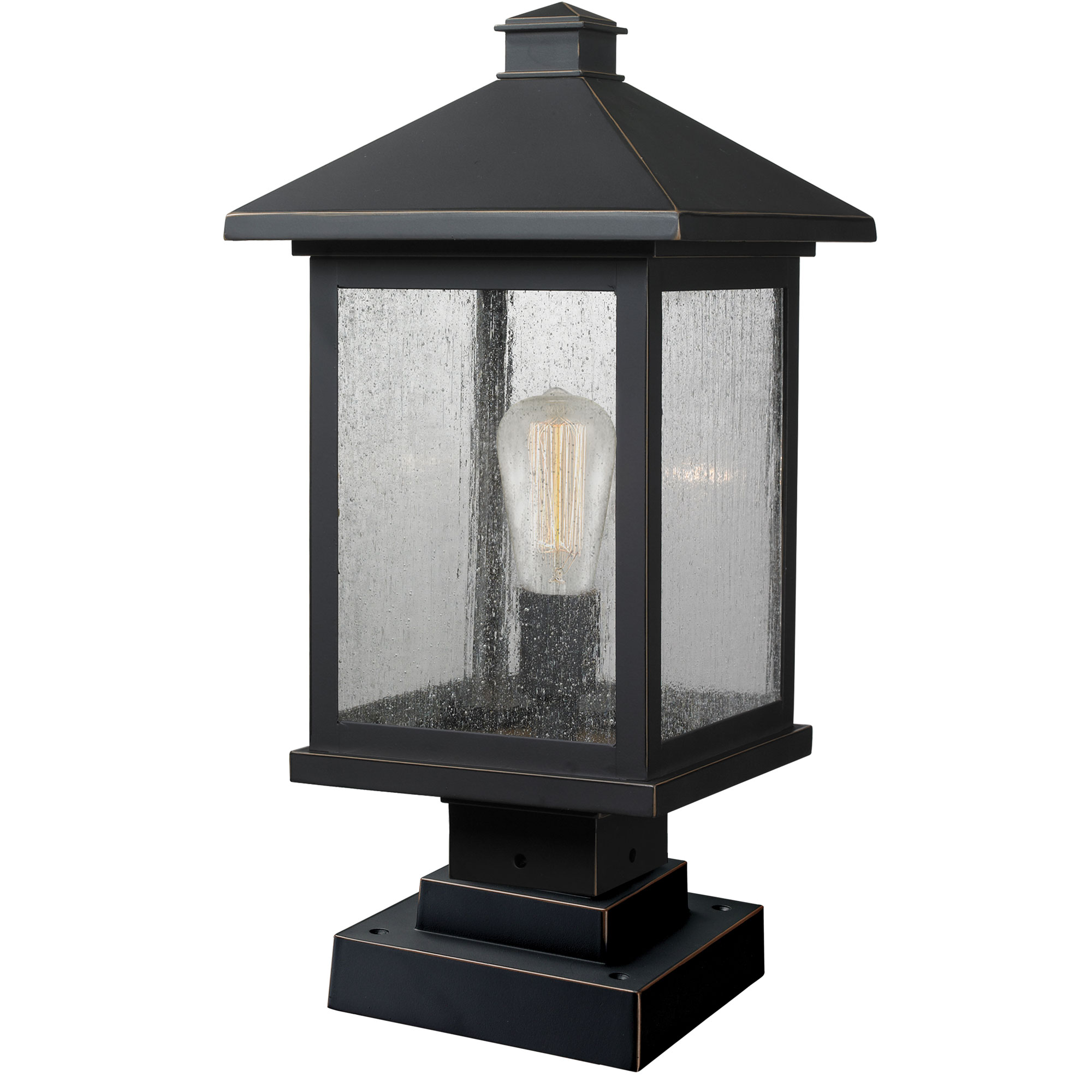 Portland Outdoor Pier Light with Square Stepped Base by Z-Lite ...