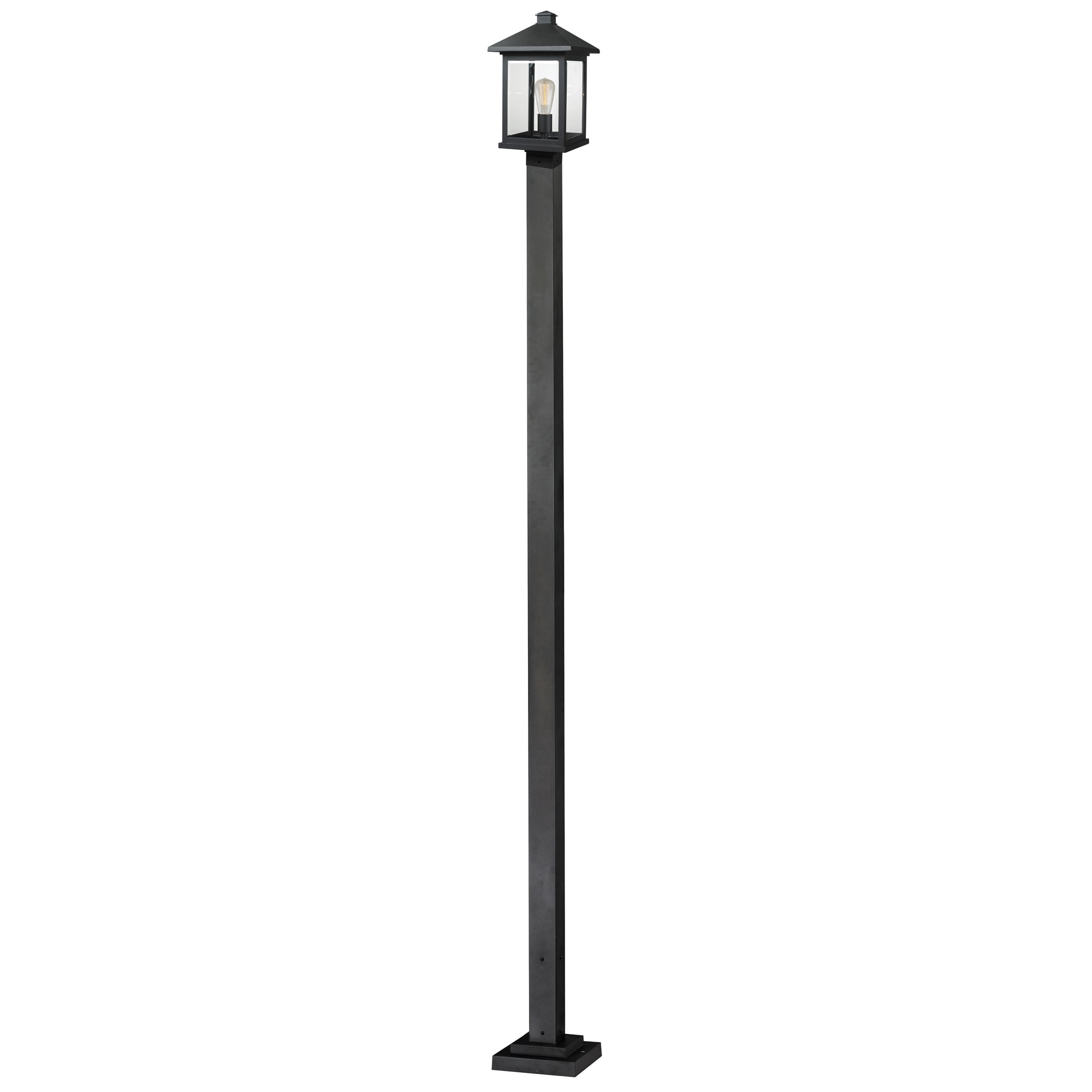 Portland Outdoor Post Light with Square Post/Stepped Base by Z-Lite ...