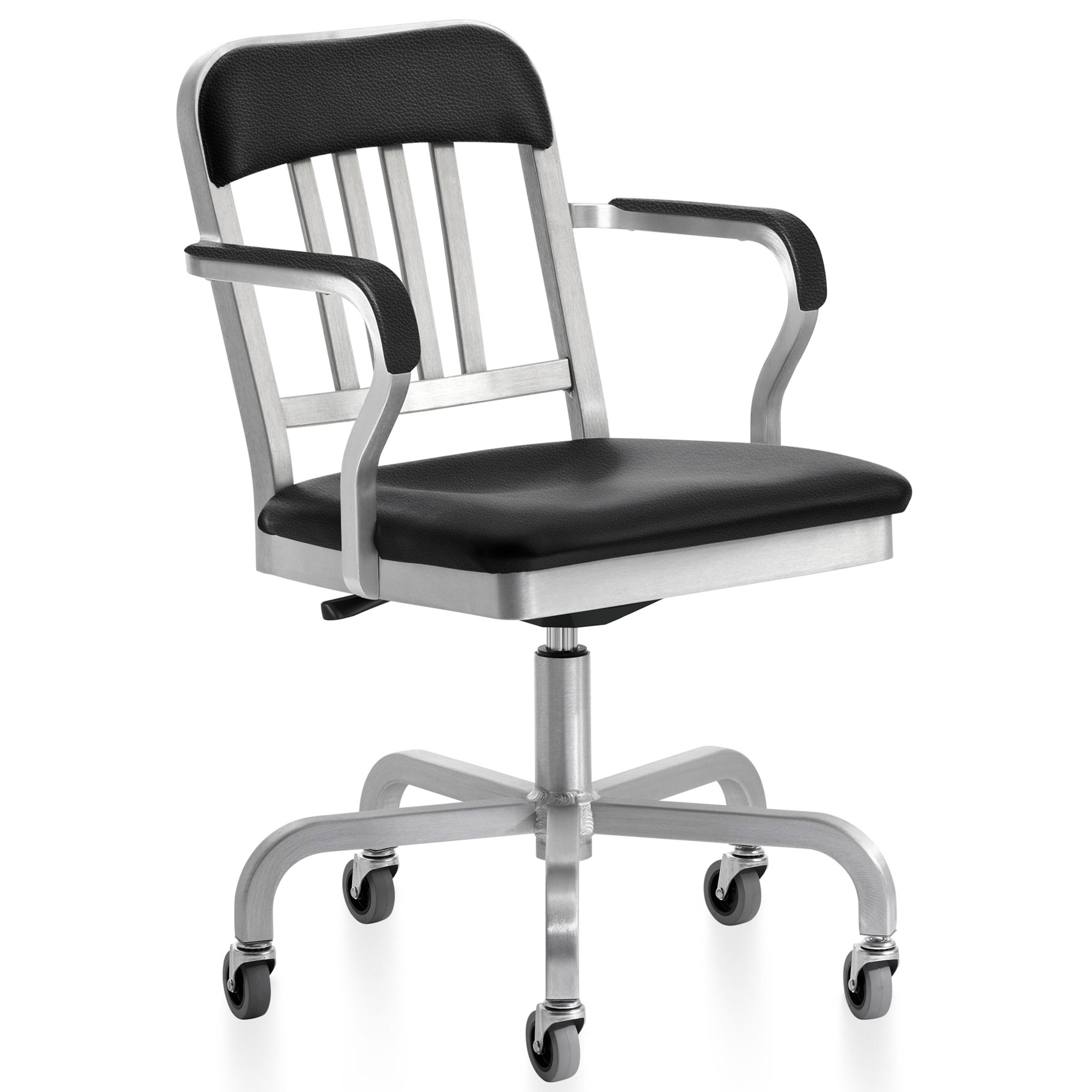 Classic Navy Officer Swivel Armchair by Emeco | 1011 SW | EMC1258136