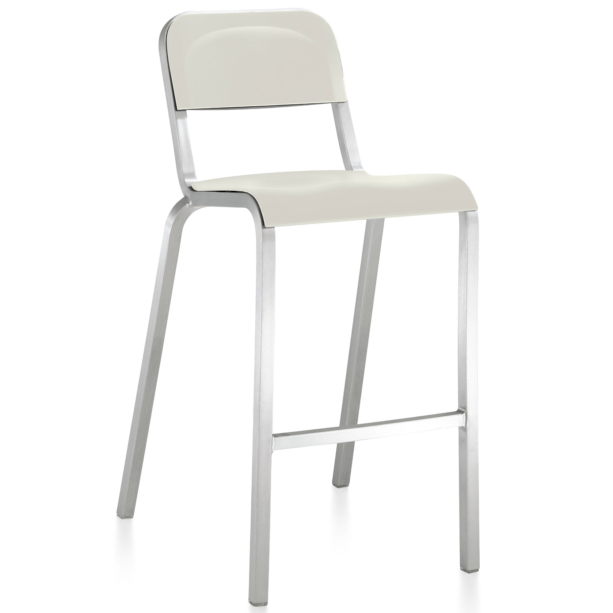 1951 Bar/ Counter Stool by Emeco | 1951 BAR 30 STOCKHOLM WHITE | EMC1258242