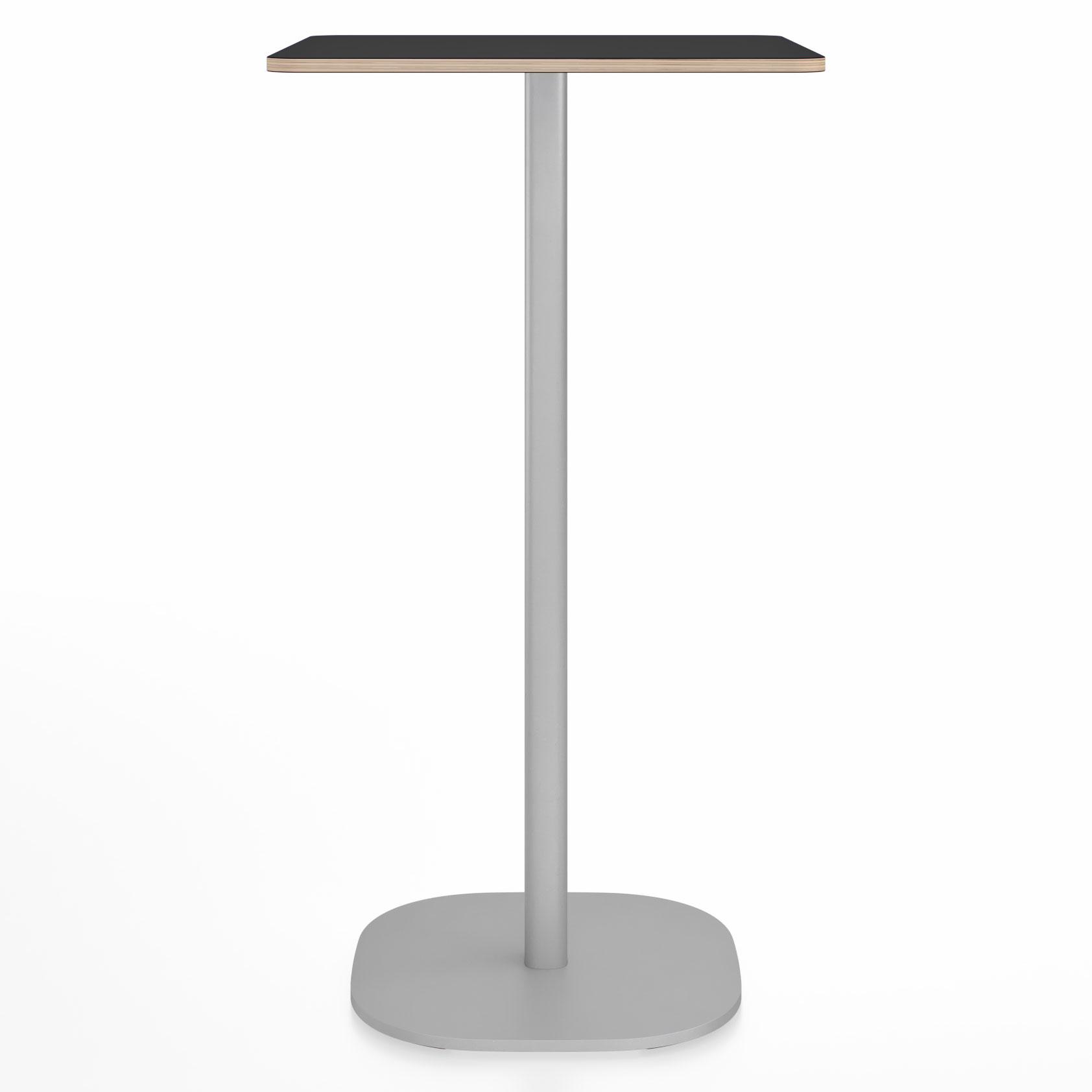 2 Inch Flat Base Bar Square Table by Emeco | 2INCHBTSQ24FLB | EMC1258627