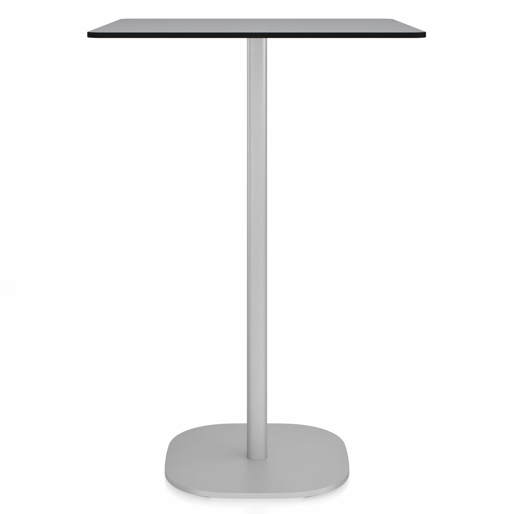 2 Inch Flat Base Bar Square Table by Emeco | 2INCHBTSQ30FHPLG | EMC1258663