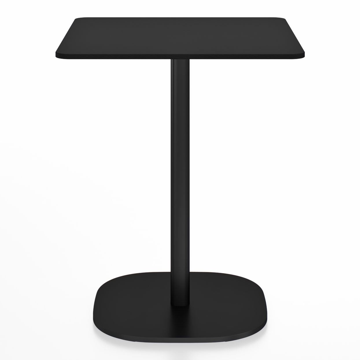 2 Inch Flat Base Square Cafe Table by Emeco | 2INCHCTSQ24FHPLBDARKPC | EMC1259062