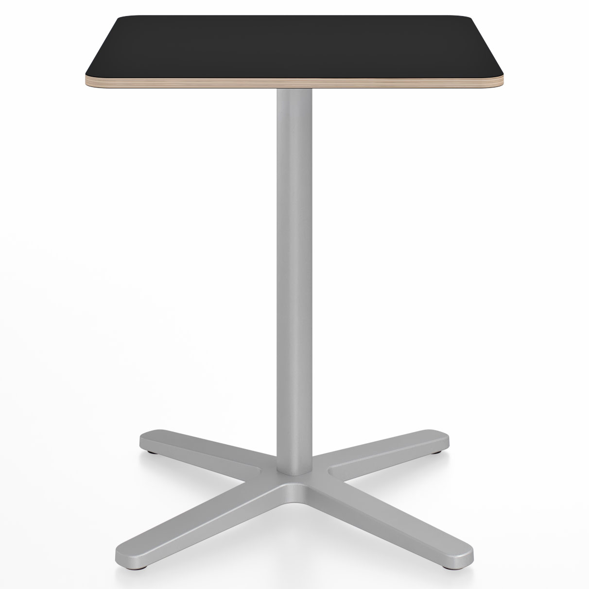 2 Inch X Base Square Cafe Table by Emeco | 2INCHCTSQ24XLB | EMC1259087