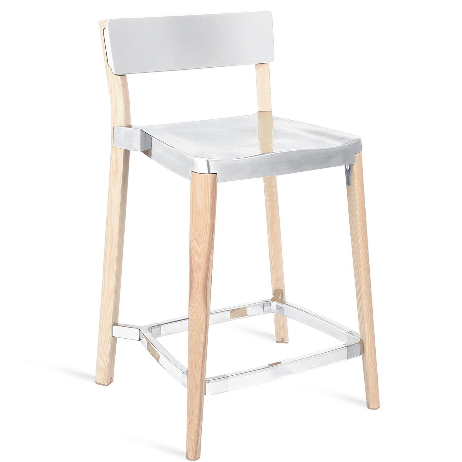 Lancaster Bar/ Counter Stool by Emeco | LANCTR P LW | EMC1259428
