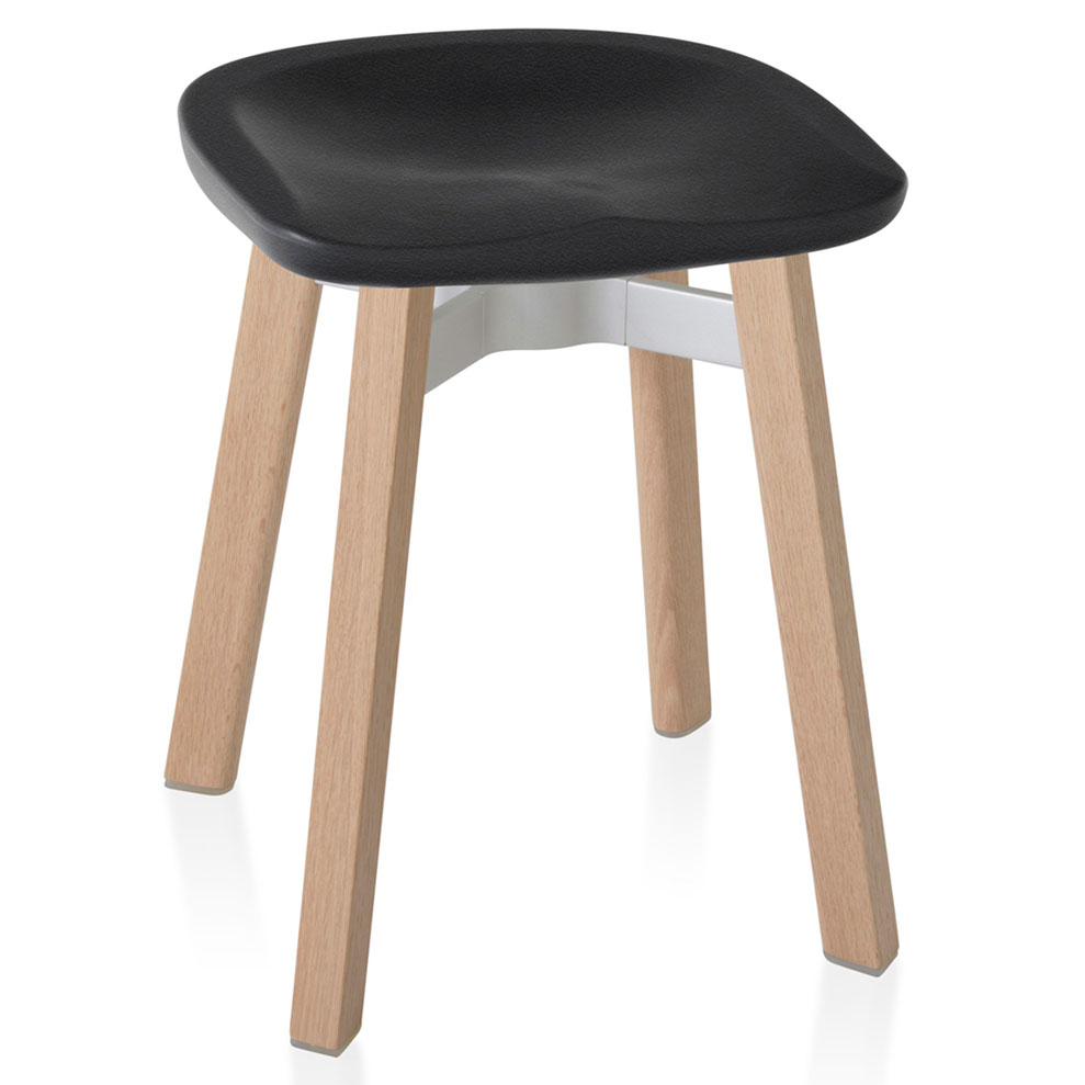 SU Stool by Emeco | SU 18 WOOD PS BLACK | EMC1260003