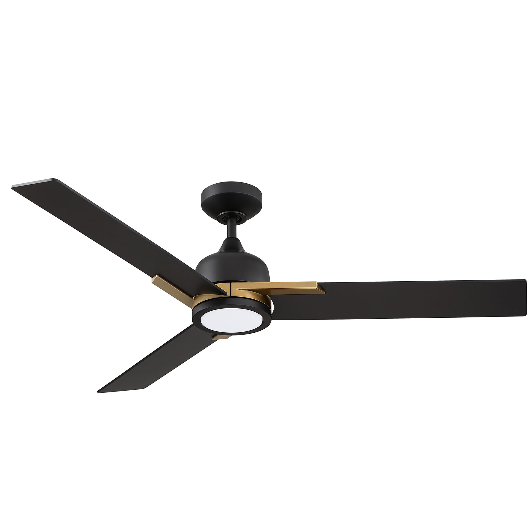 Triton Ceiling Fan with Light by Kendal | AC22452-BLK/OCB | KEN1271230