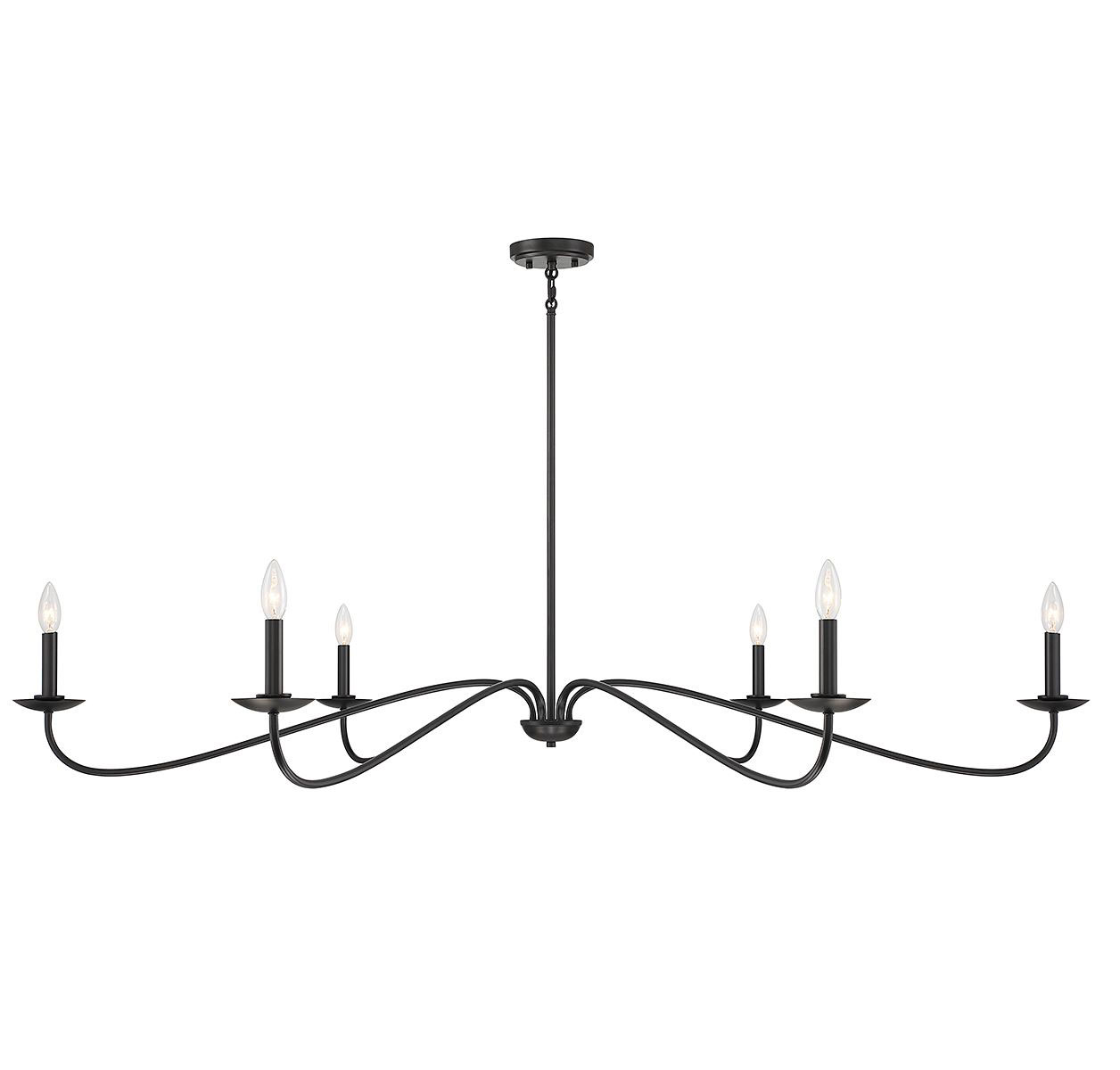 Sweeping Chandelier by Meridian Lighting | M100119MBK | MER1271849