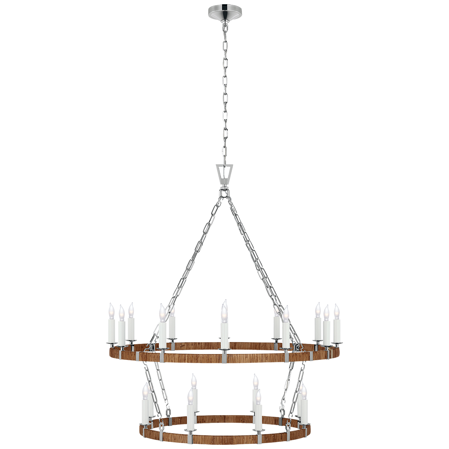 Darlana Wrapped Two Tiered Chandelier by Visual Comfort Signature | CHC ...