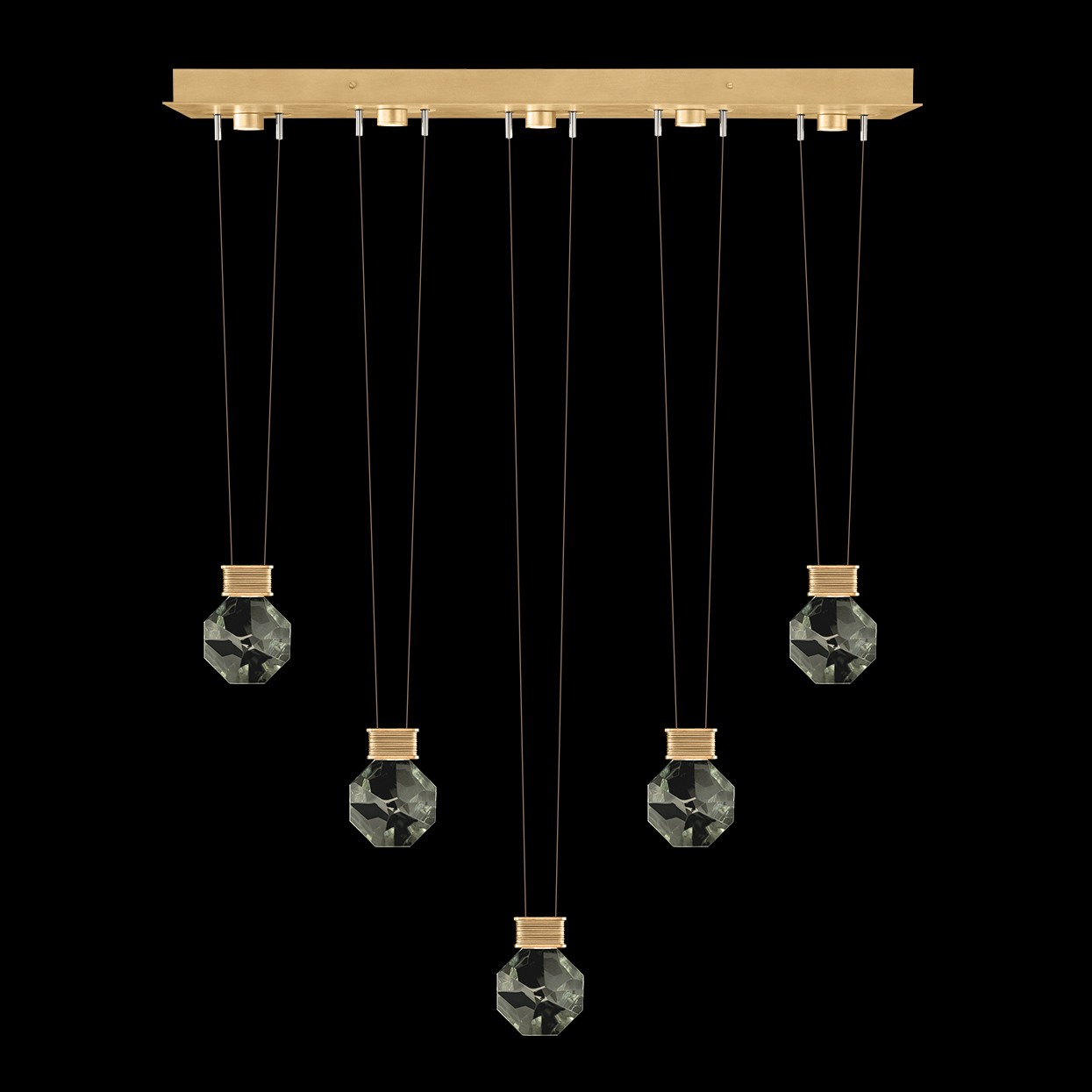 Aria Drop Linear Multi Light Pendant by Fine Art Handcrafted Lighting ...