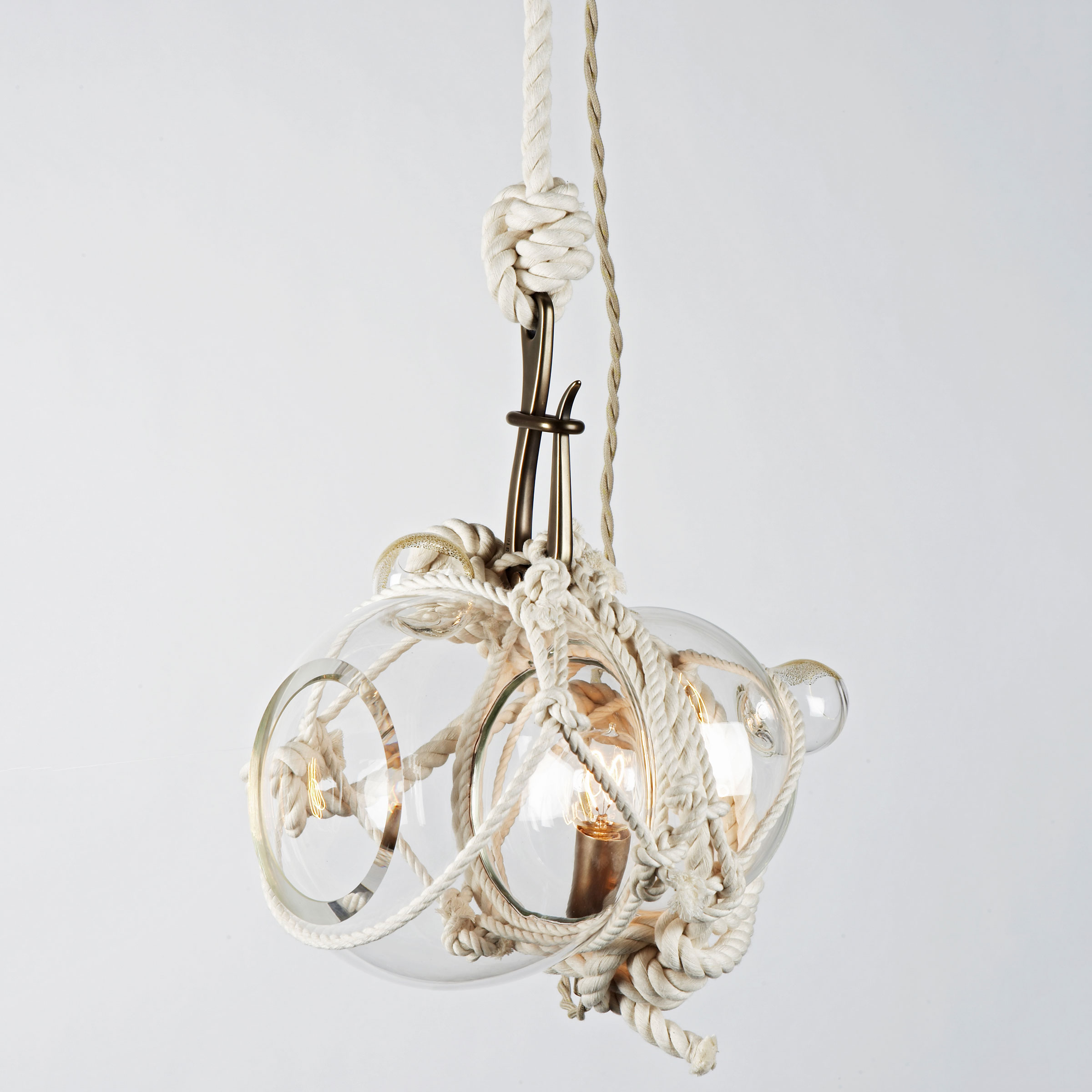 Knotty Bubbles Pendant by Roll & Hill | KBUBP2-NA-CL-E12-120 | RNH1277246