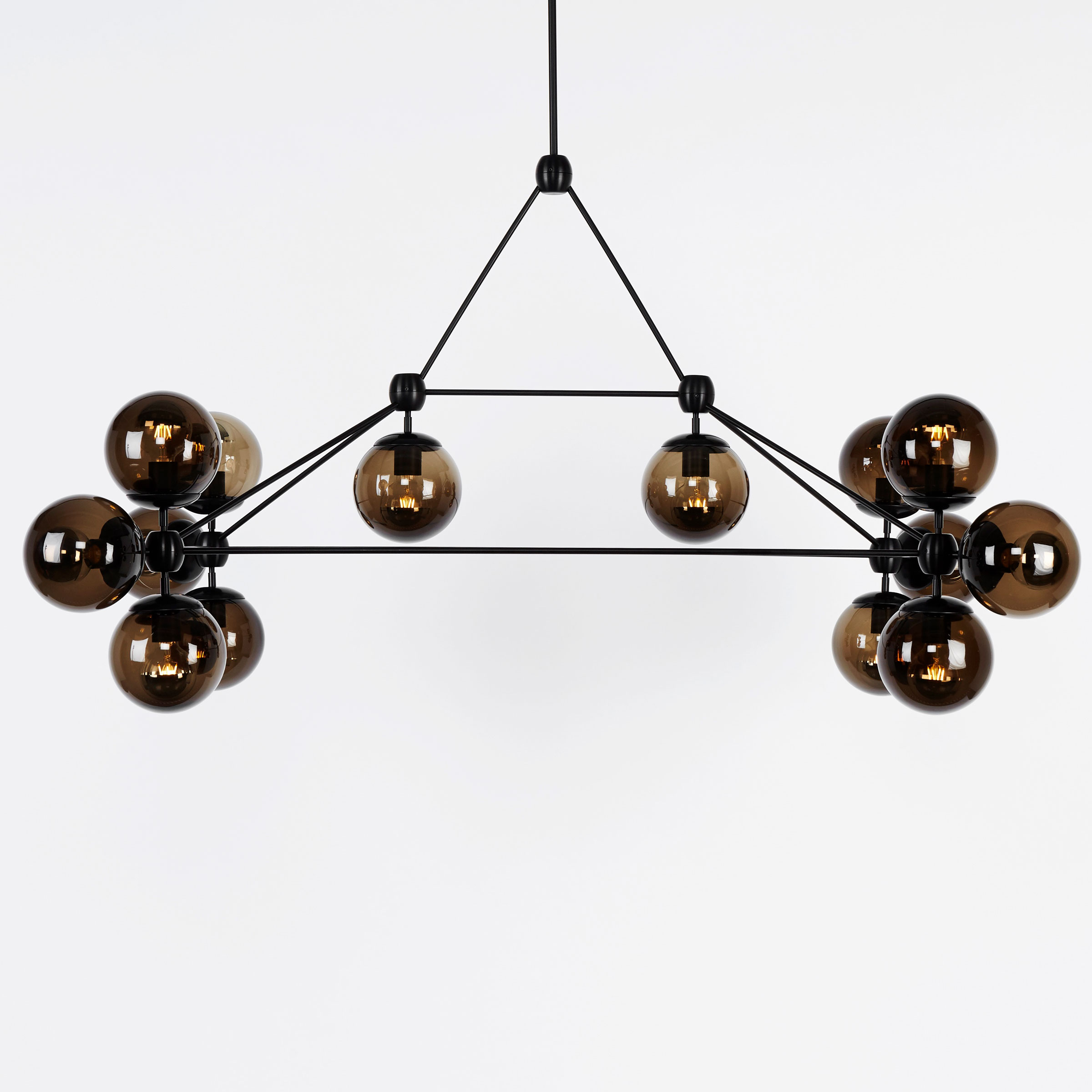Modo Rectangle Chandelier by Roll & Hill | MODCR-BRZ-SM-120 | RNH1277362