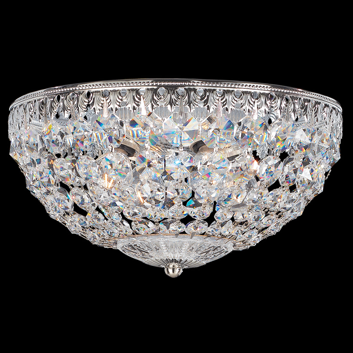 Petit Crystal Ceiling Flush Light by Schonbek Signature | 1558-40O ...