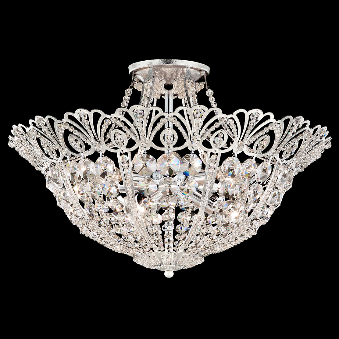 Rivendell Semi Flush Ceiling Light by Schonbek Signature | 9845-48R ...