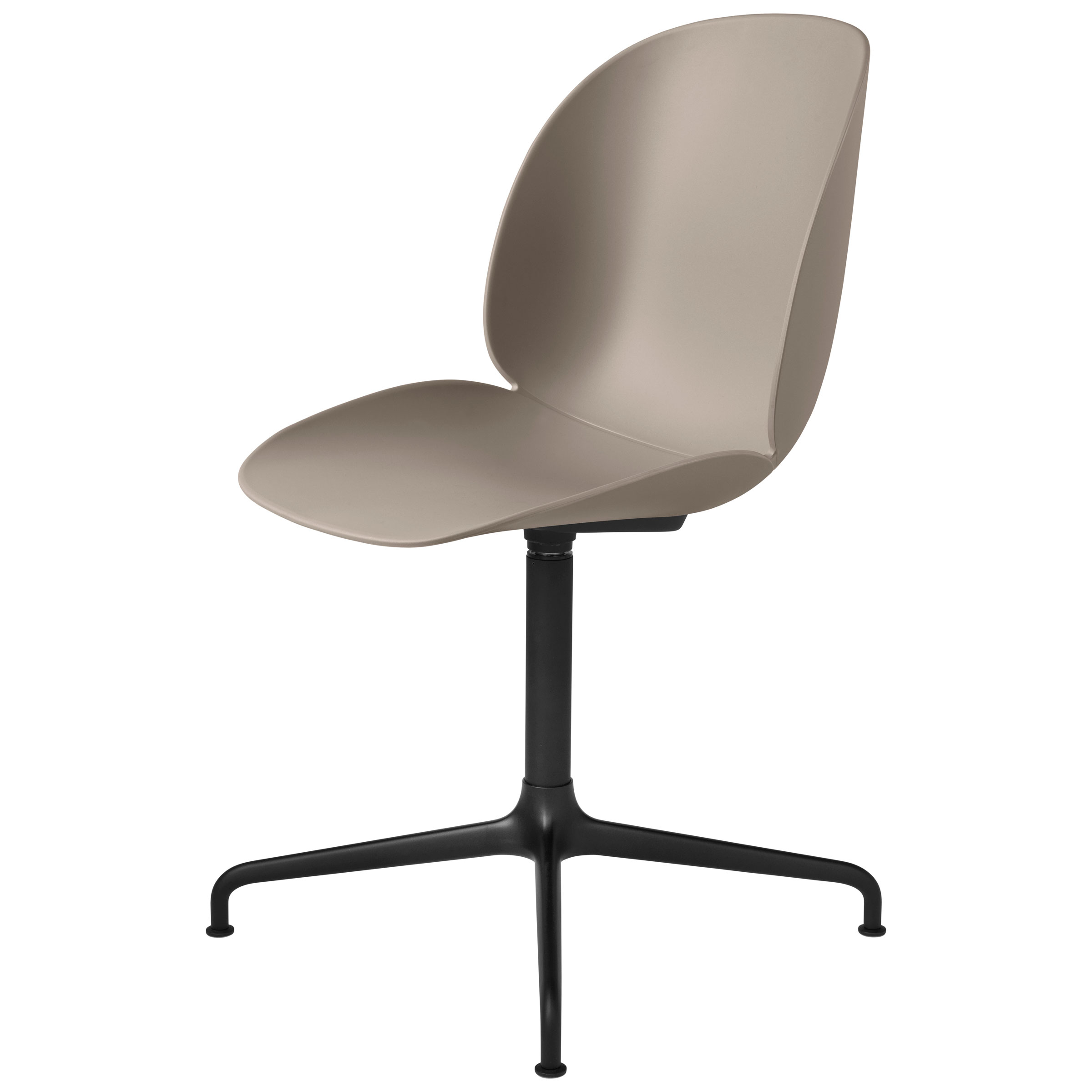 Gubi Beetle Meeting Chair 4 Star Base w Castors Unupholstered