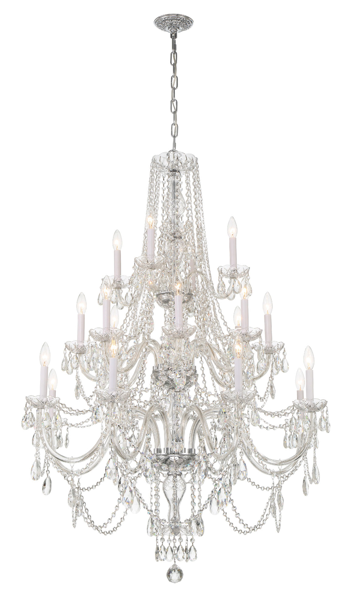 Traditional Crystal Chandelier by Crystorama | 1157-CH-CL-MWP | CRY1287719