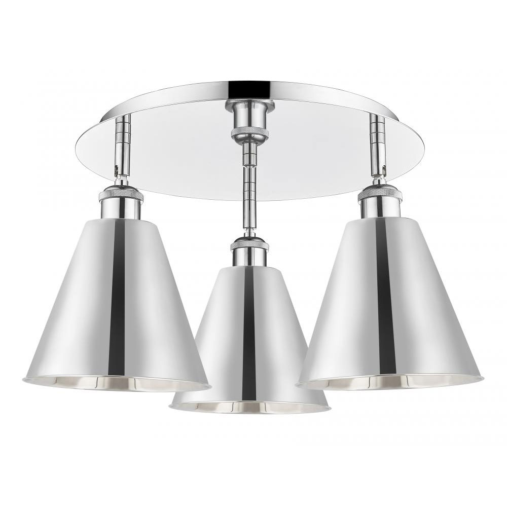 Ballston Cone Ceiling Light by Innovations Lighting | 516-3C-PC-MBC-8 ...