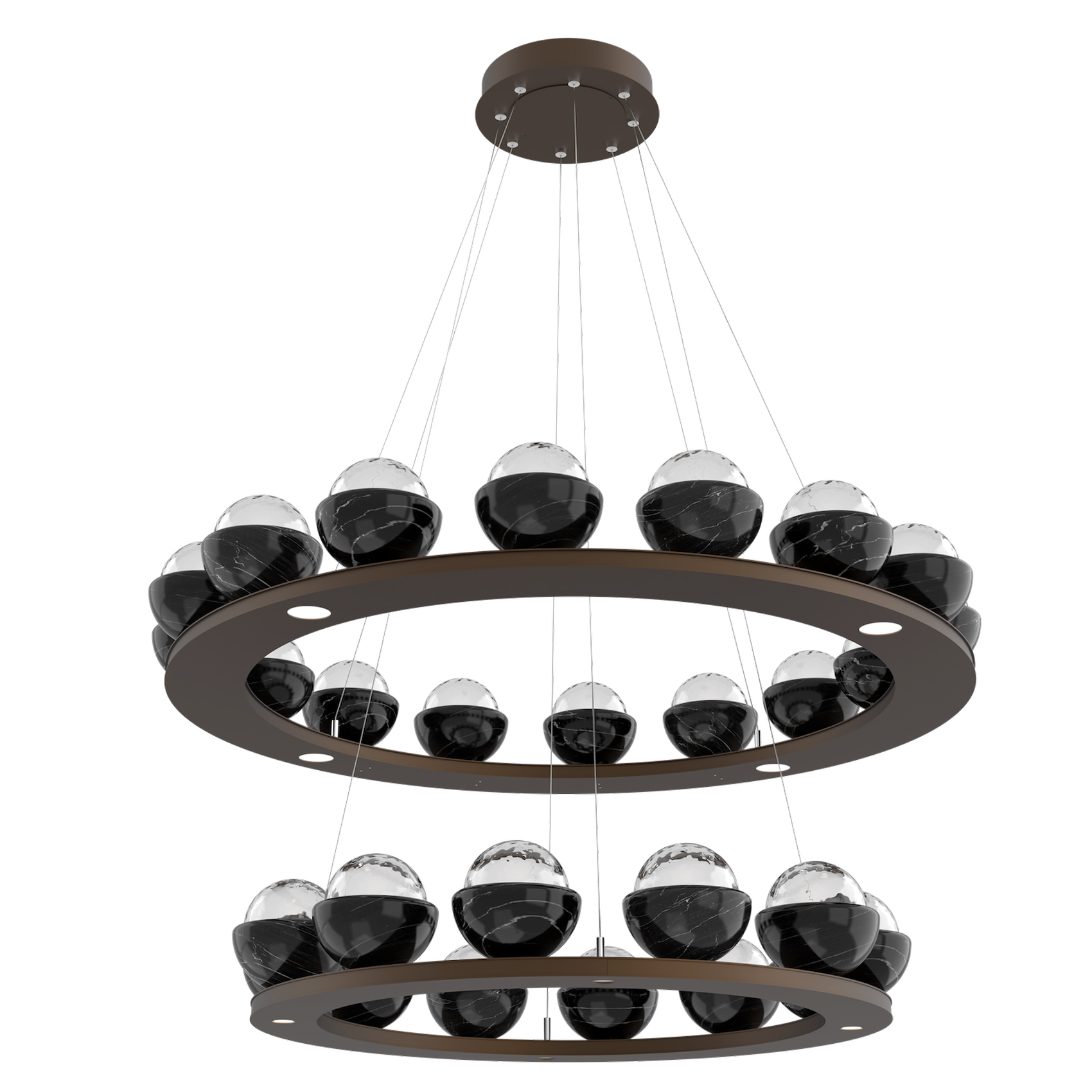 Cabochon Tiered Chandelier by Hammerton Studio | CHB0093-2B-FB-C-CA1 ...