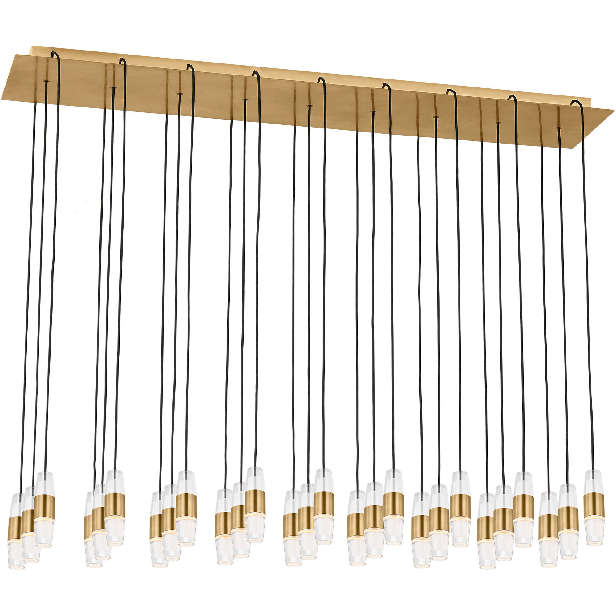 Lassell Linear Multi-Light Chandelier by Visual Comfort Modern ...