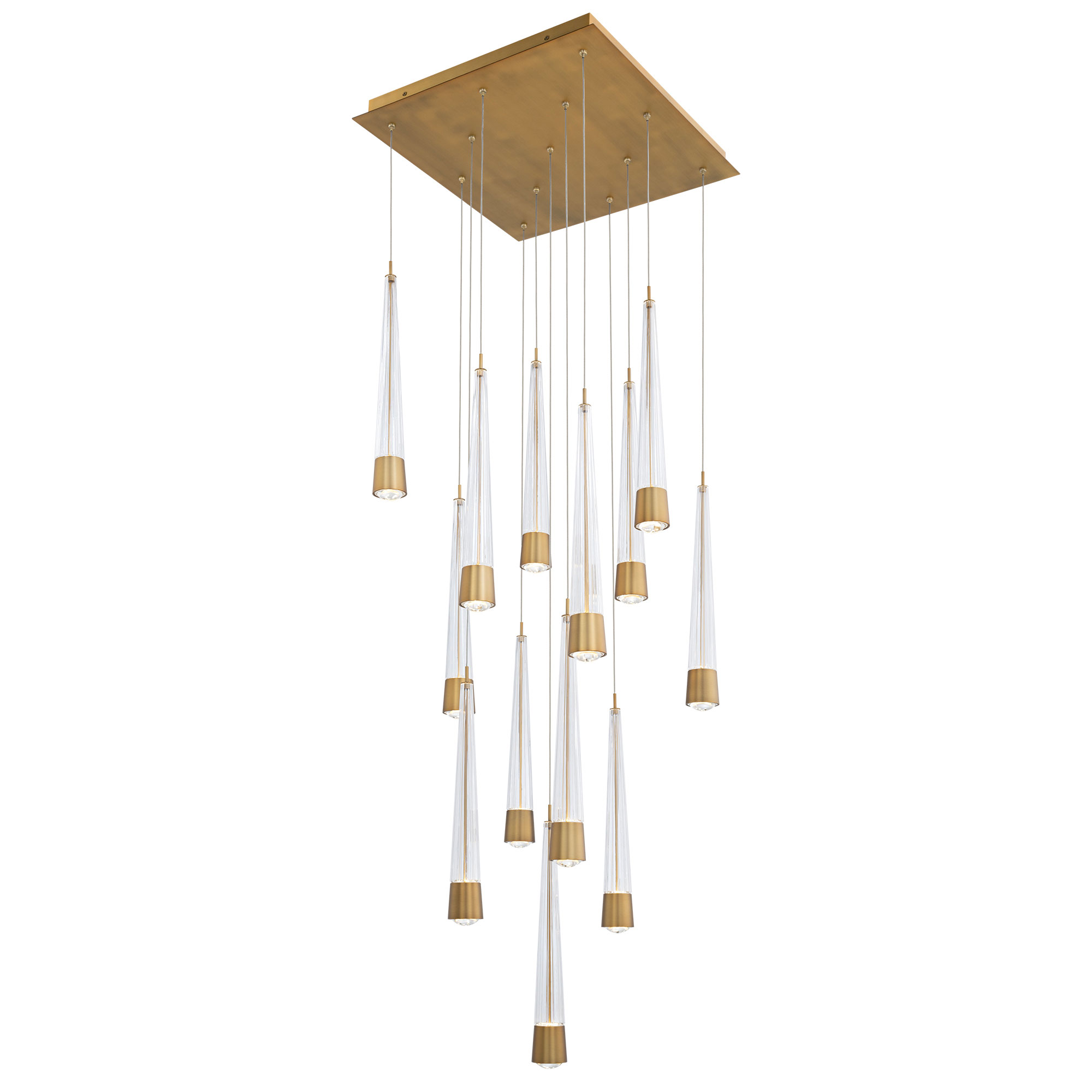Quill Square Multi Light Pendant by WAC Lighting | PD-59413S-AB ...