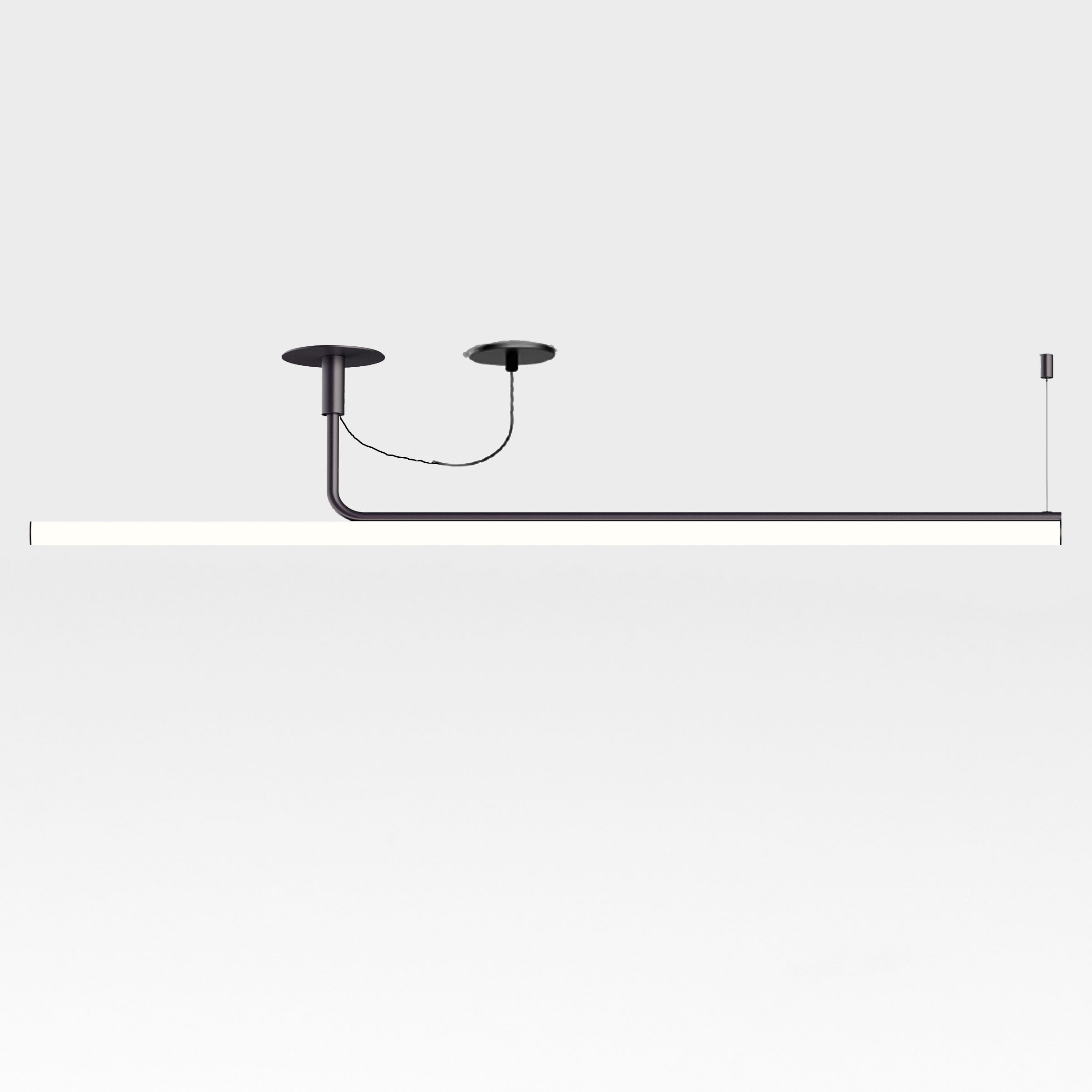 Ambrosia Linear Suspension with Remote Power and Cover Plate by Marset ...