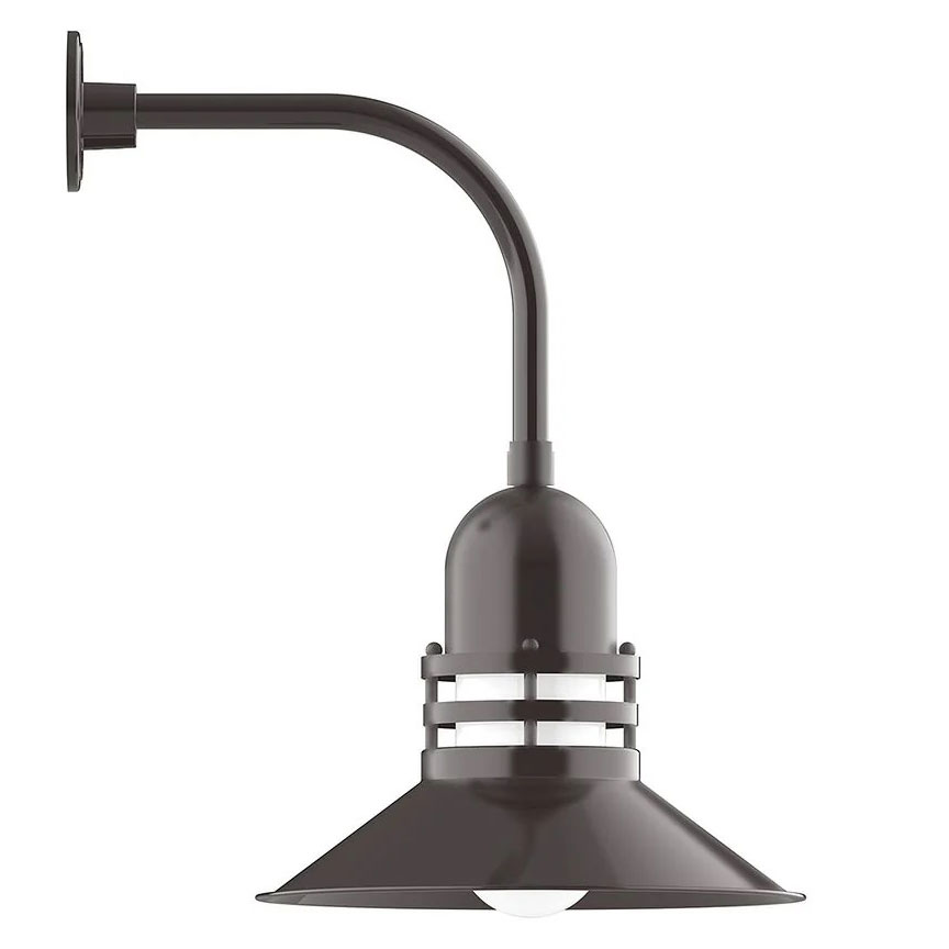 Atomic Curved Arm Outdoor Wall Light by Montclair Light Works | GNU150 ...