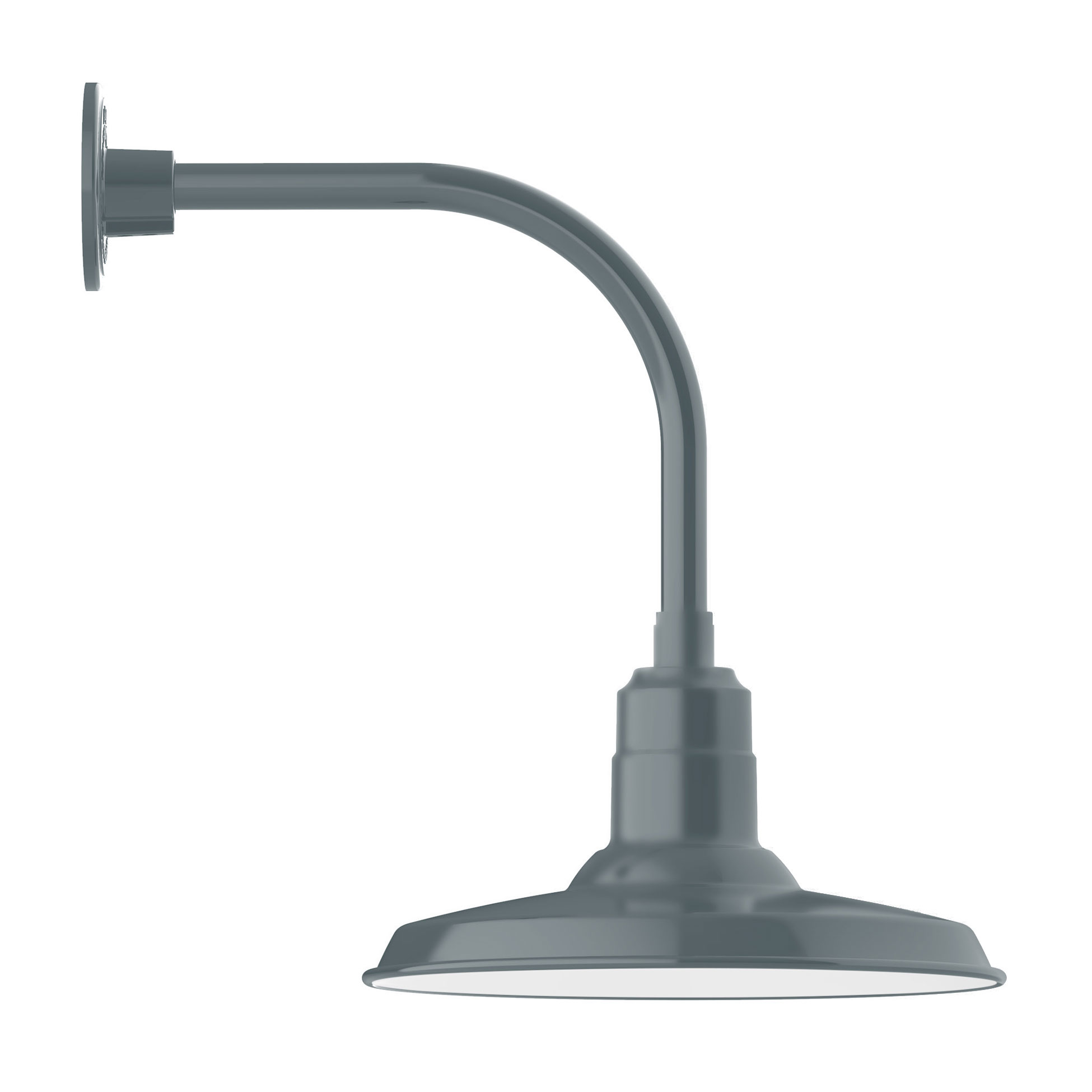 Warehouse Drop Curved Arm Outdoor Wall Light by Montclair Light Works ...