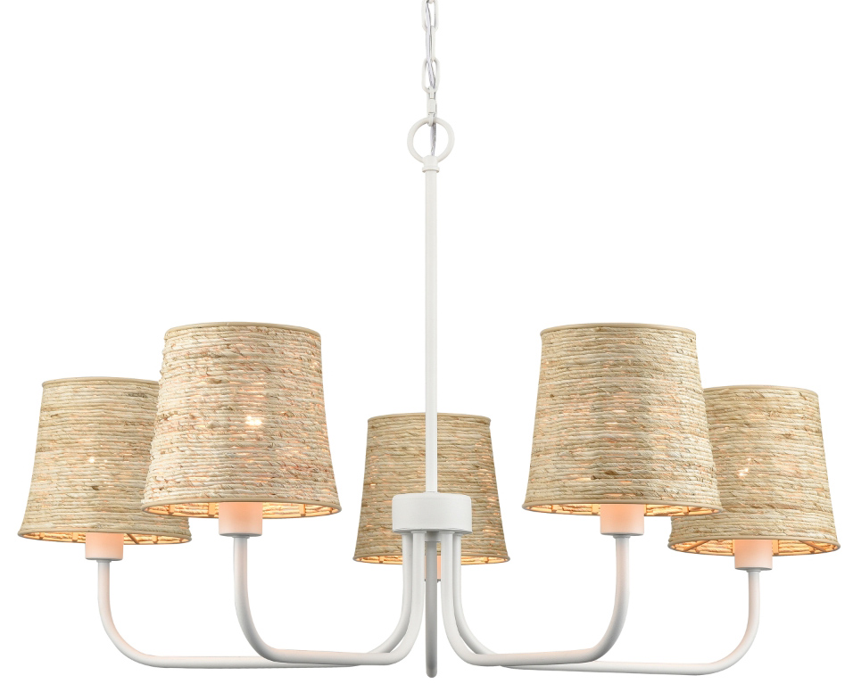Abaca Shade Chandelier by Elk Home | 32457/5 | DMD1343844