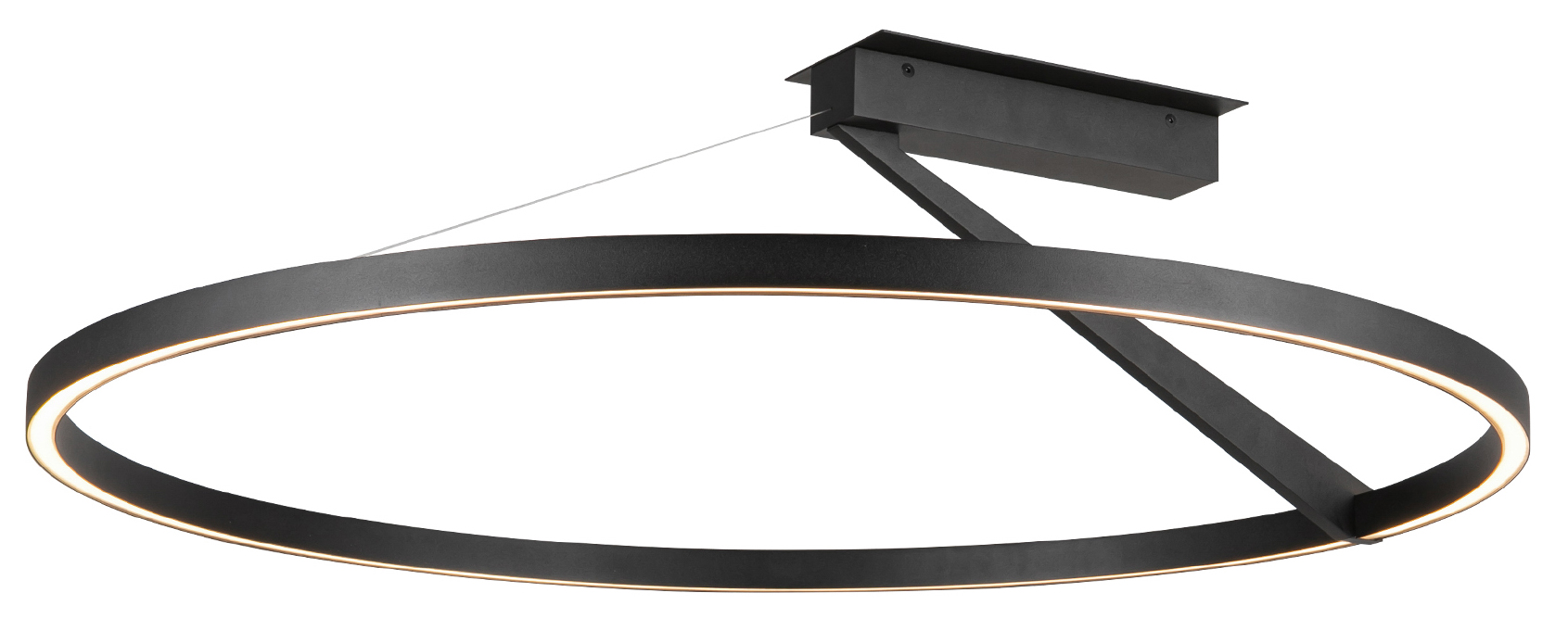 Roda Color-Select Semi Flush Ceiling Light by Kuzco Lighting | SF27731-BK-3WCCT-UNV | KZC1353682