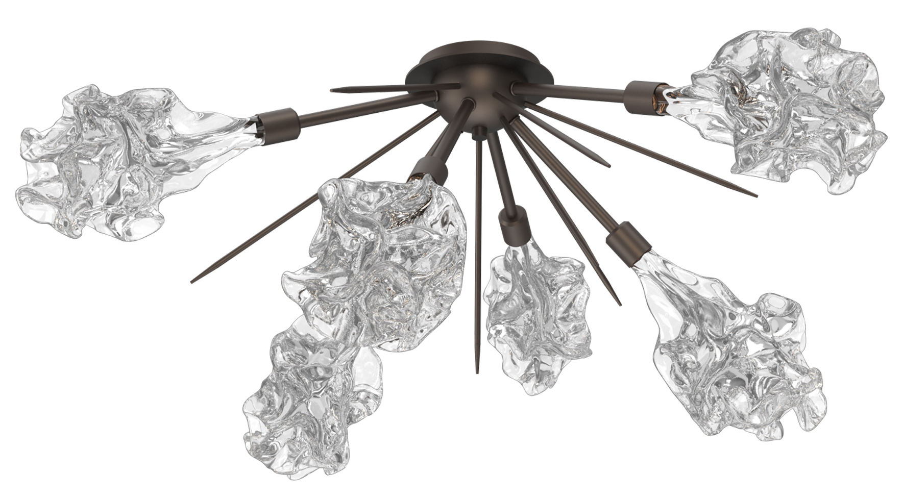 Blossom Starburst Ceiling Flush Light by Hammerton Studio | CLB0059-02 ...