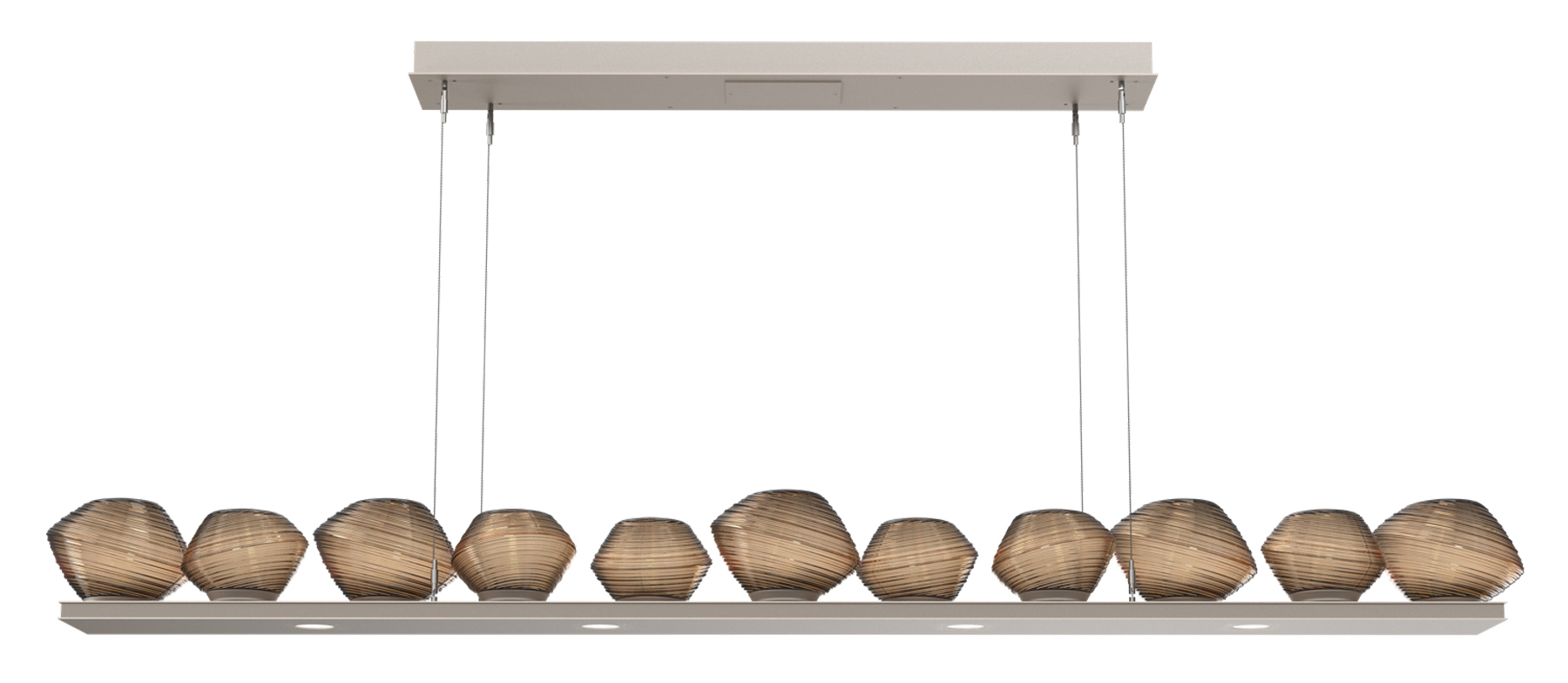 Mesa Linear Chandelier by Hammerton Studio | PLB0089-0E-BS-B-CA1-L1 | HMR1368091