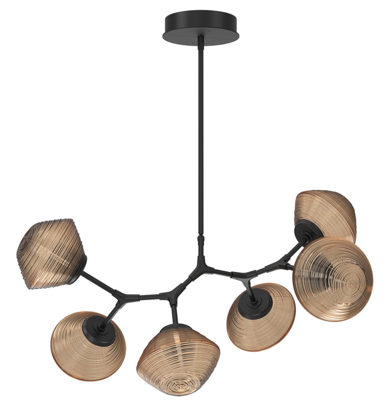 Mesa Modern Branch Chandelier by Hammerton Studio | PLB0089-BA-MB-B-001-L3 | HMR1368256
