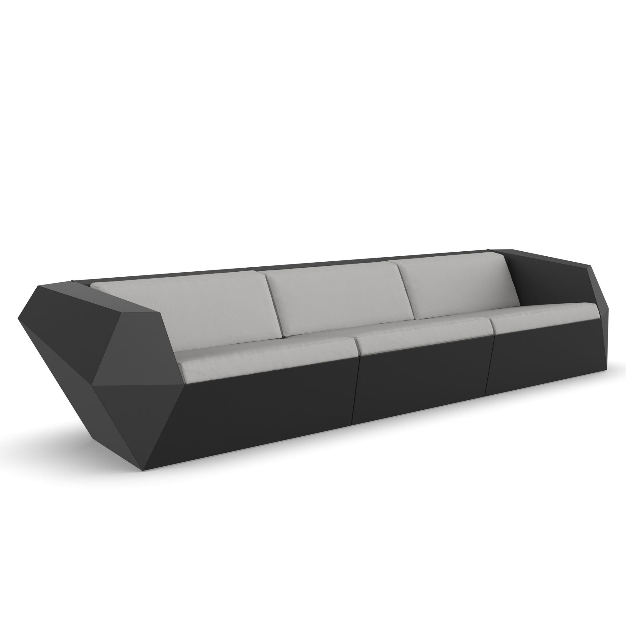 Faz Modular Sofa by Vondom | 71002-Black-1102 | VND1385505