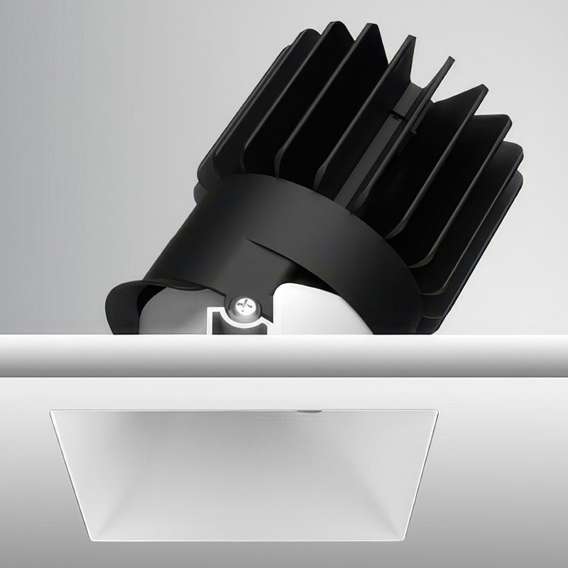 Luca 3.5IN SQ Static White Trimless Adjustable Downlight by PureEdge Lighting | L35-NS-24K-SAWL ...