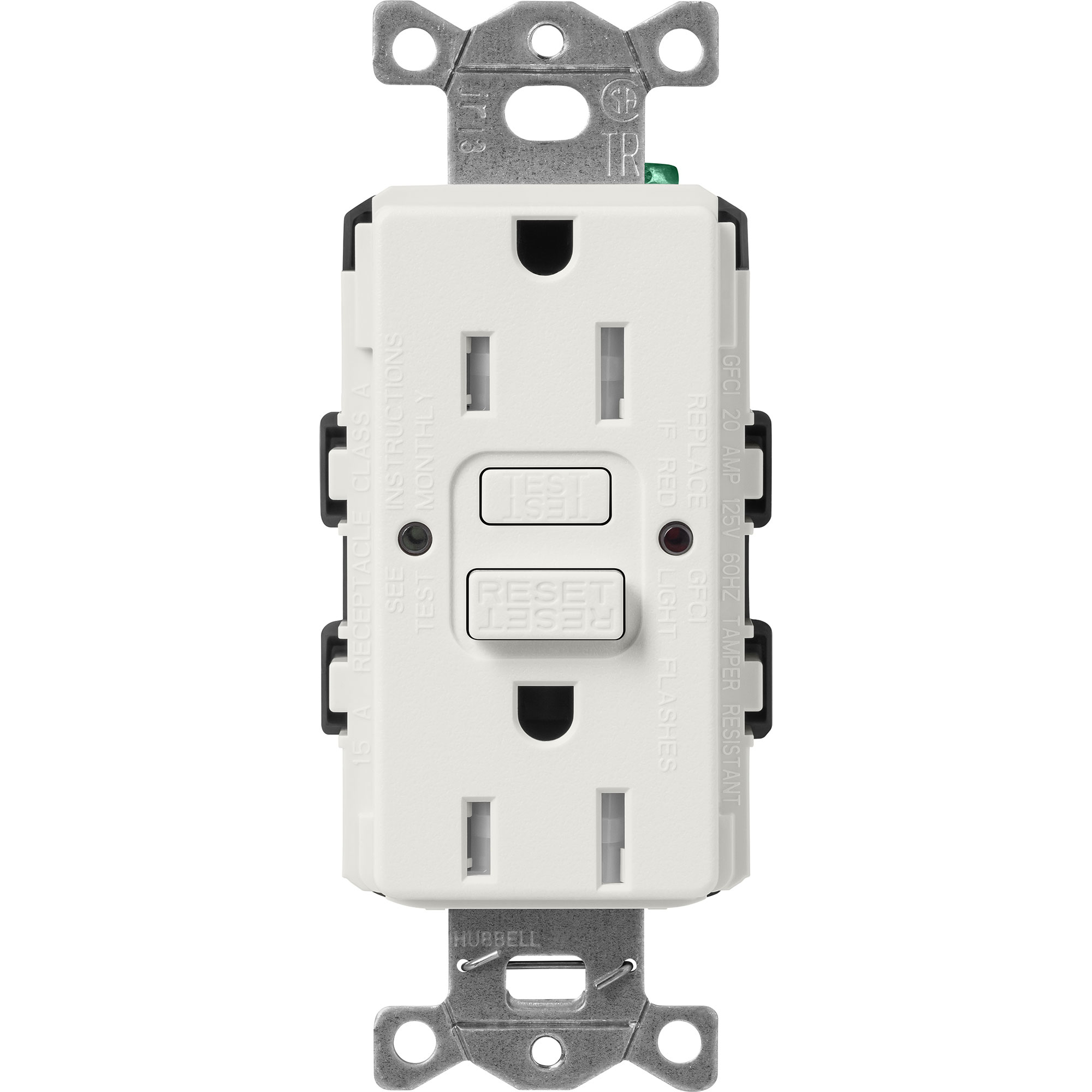 GFCI Tamper Resist Self Test Receptacle by Lutron | SCR-15-GFST-LG ...