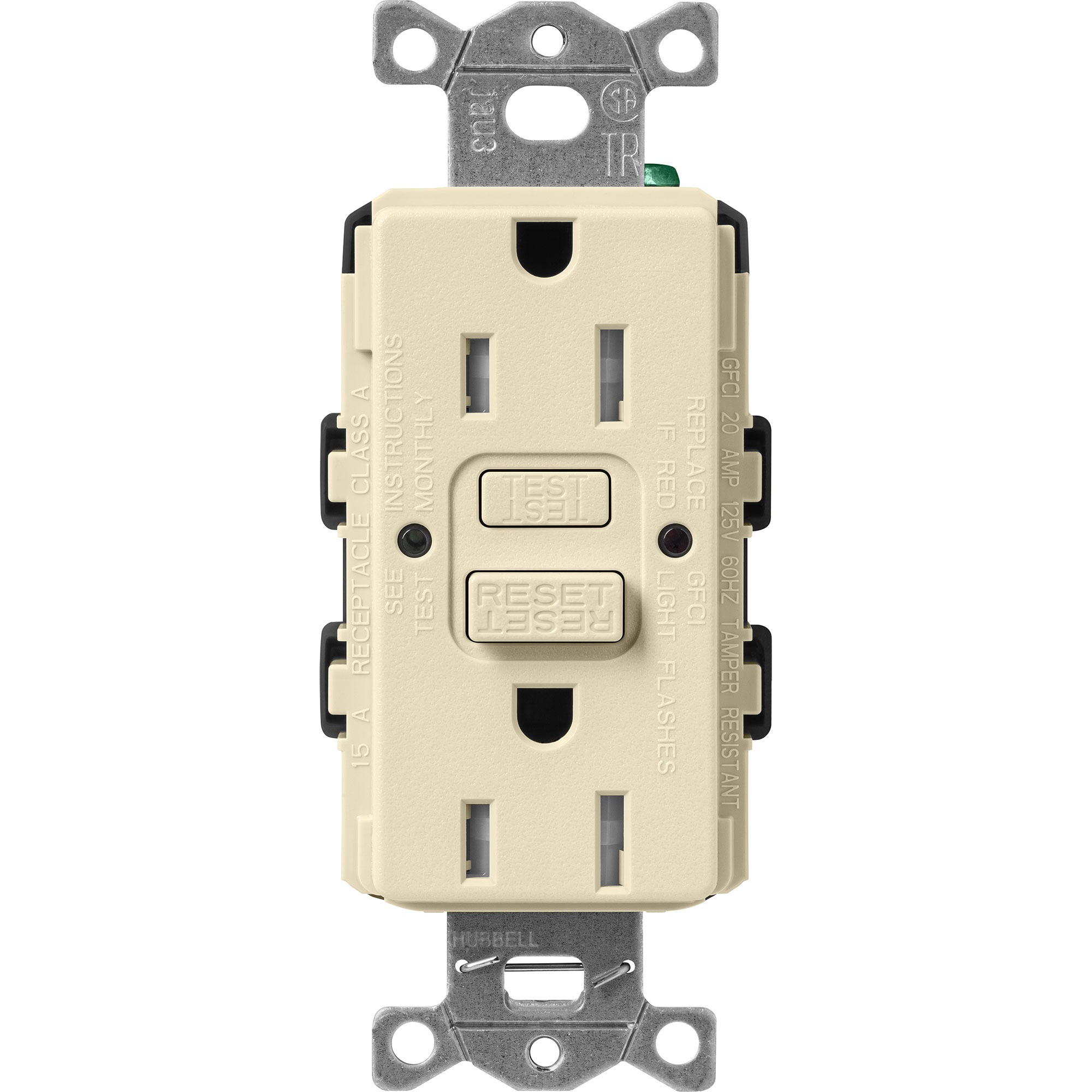 GFCI Tamper Resist Self Test Receptacle by Lutron | SCR-15-GFST-SD ...