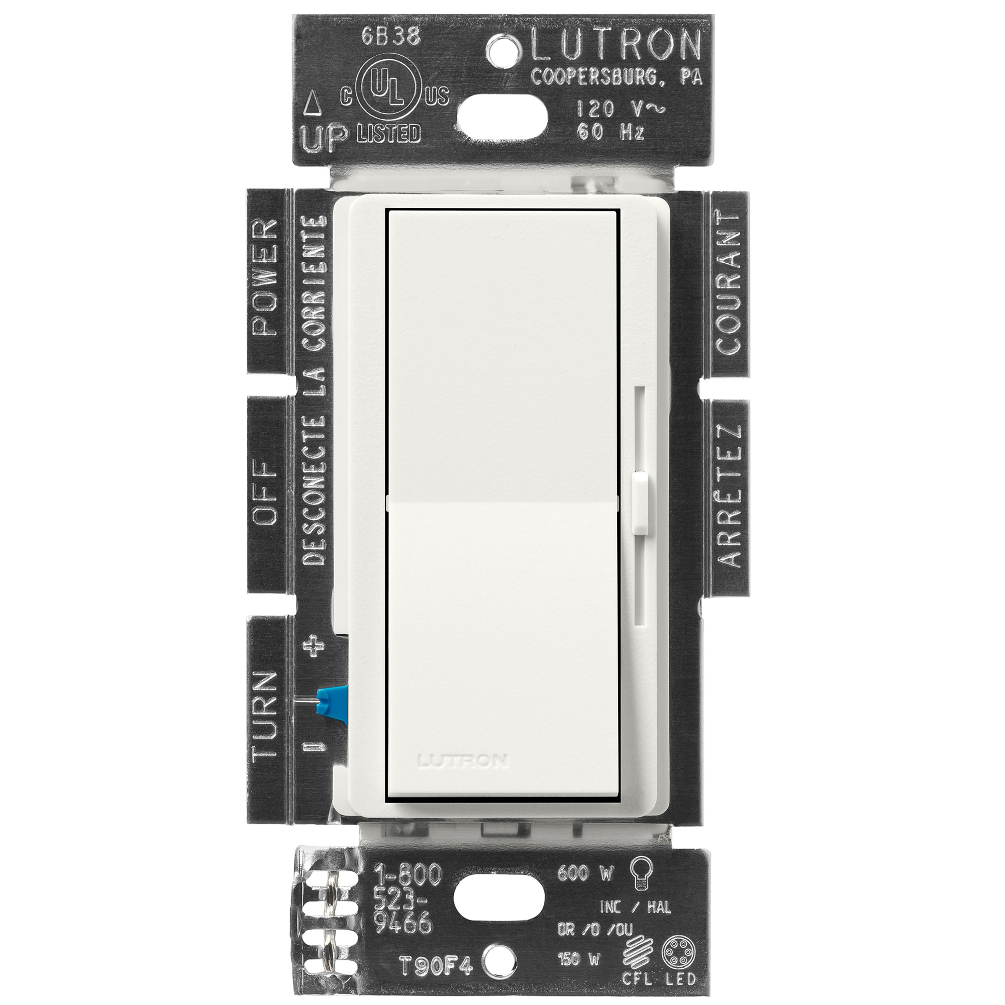 Diva 150W LED+ Dimmer by Lutron | DVSCCL-153P-RW | LUT1403839