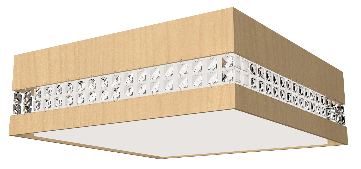 Crystals Square Ceiling Light by Accord Iluminacao | AC-5028CLED.34 ...