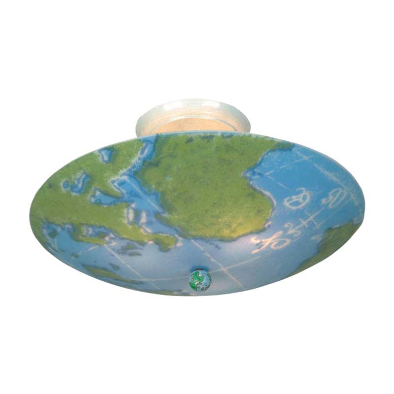 Kidshine World Map Semi Flush Ceiling by Elk Lighting | 205-WM