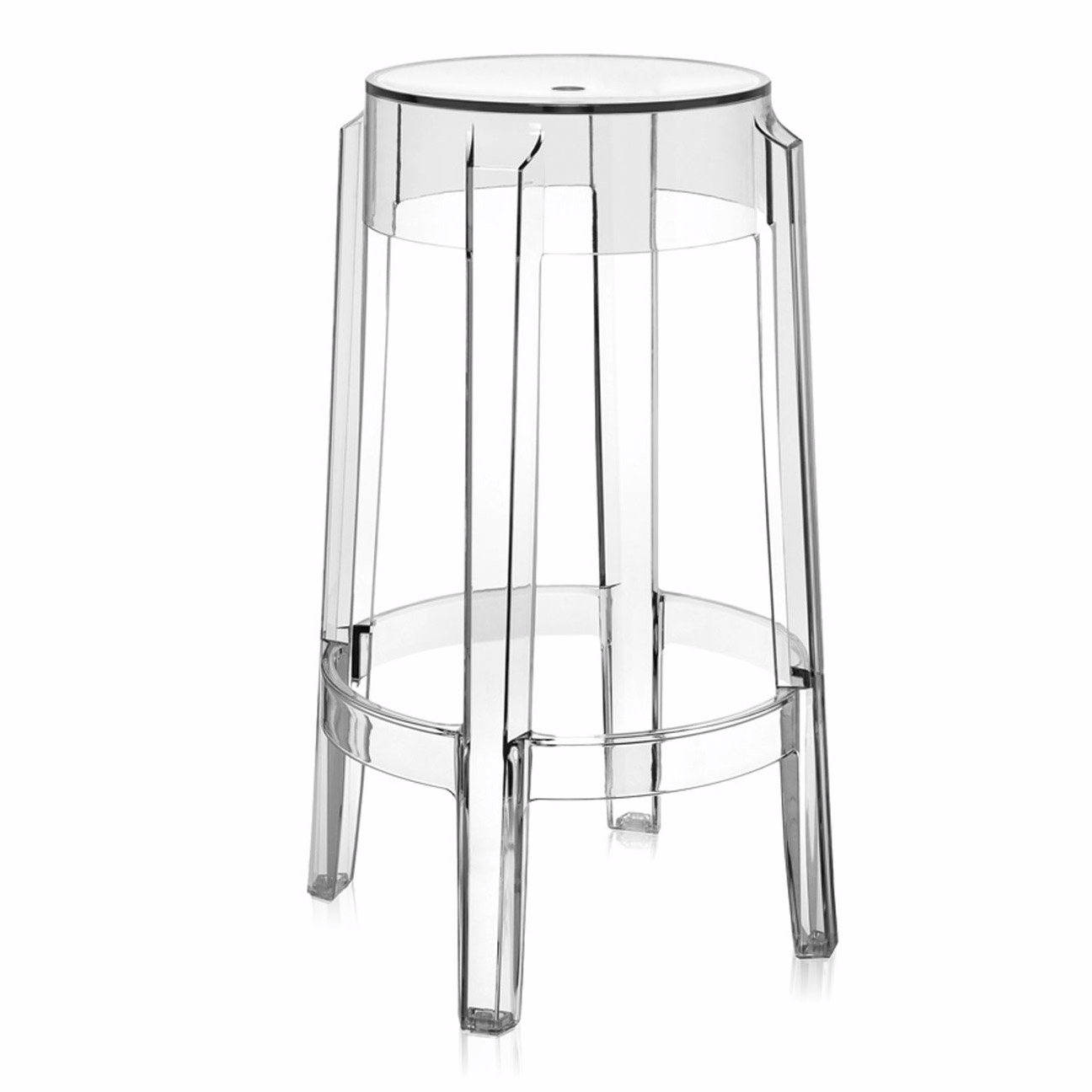 Charles Ghost Bar Stool - 2 Pack by Kartell | 4898/B4 | KRL183386
