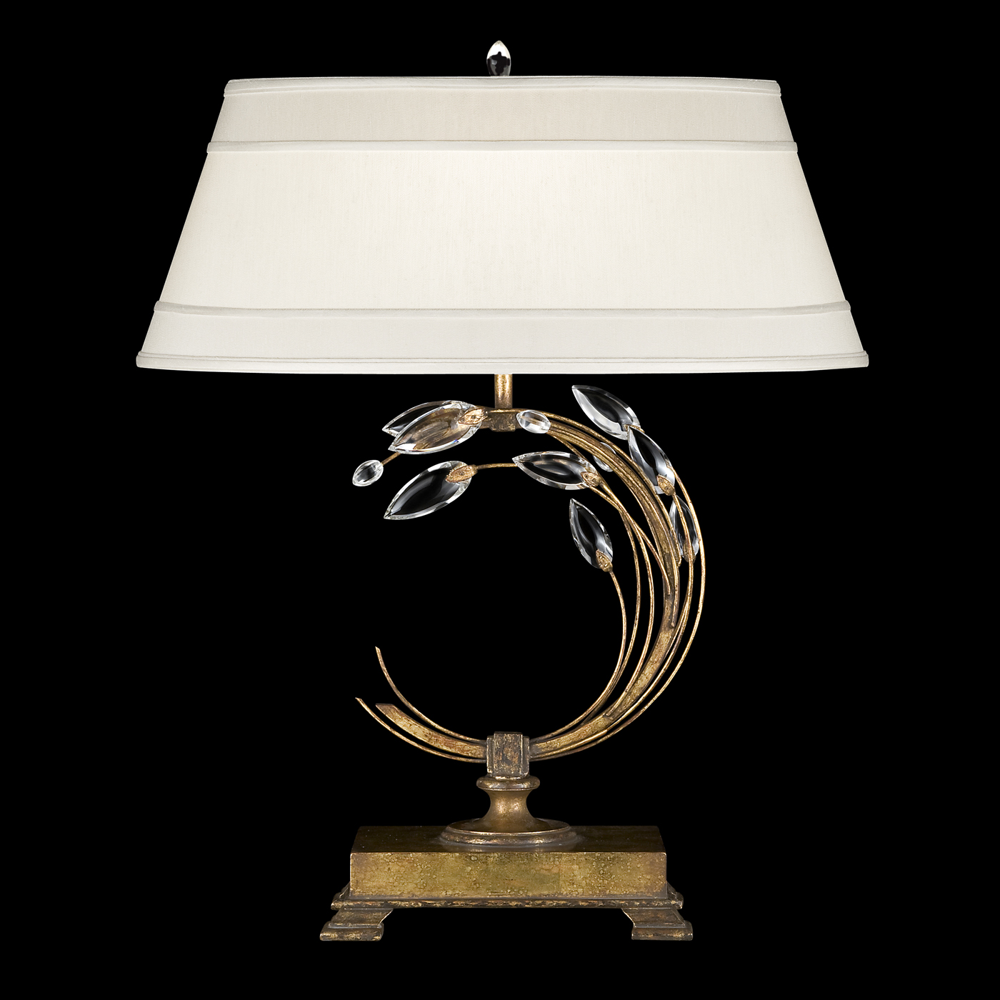 Crystal Laurel Cone Table Lamp by Fine Art Handcrafted Lighting | 778010