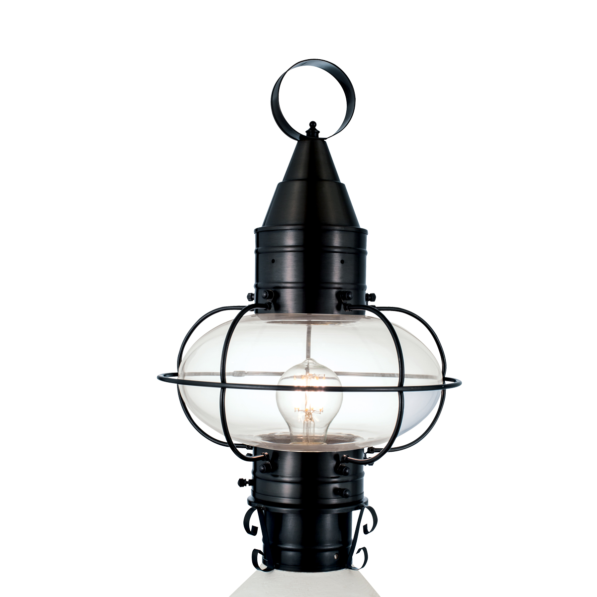 Classic Onion Outdoor Post Mount by Norwell Lighting | 1511-BL-CL ...