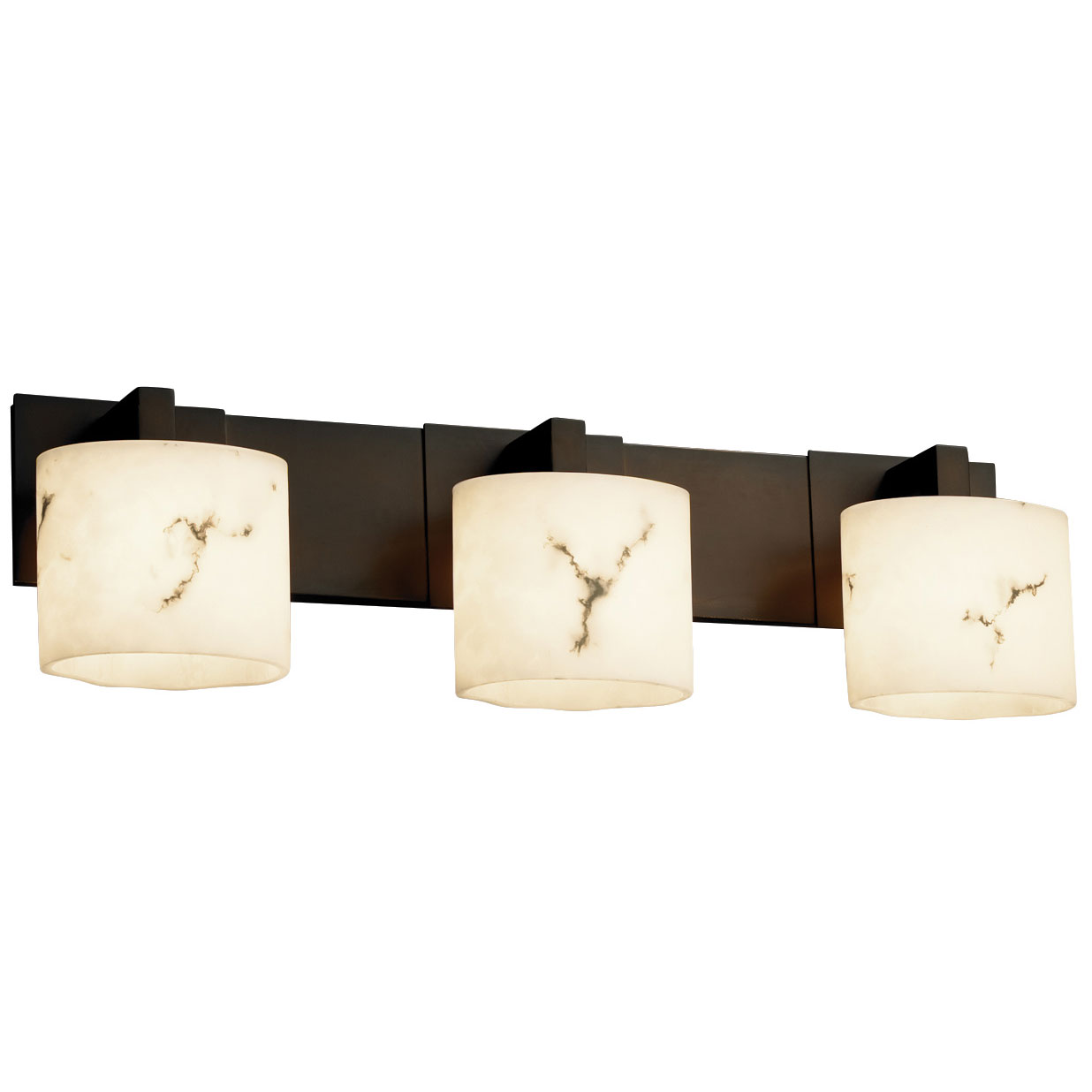 Modular Oval Light Bath Bar by Justice Design | POR-8923-30-WAVE-DBRZ ...