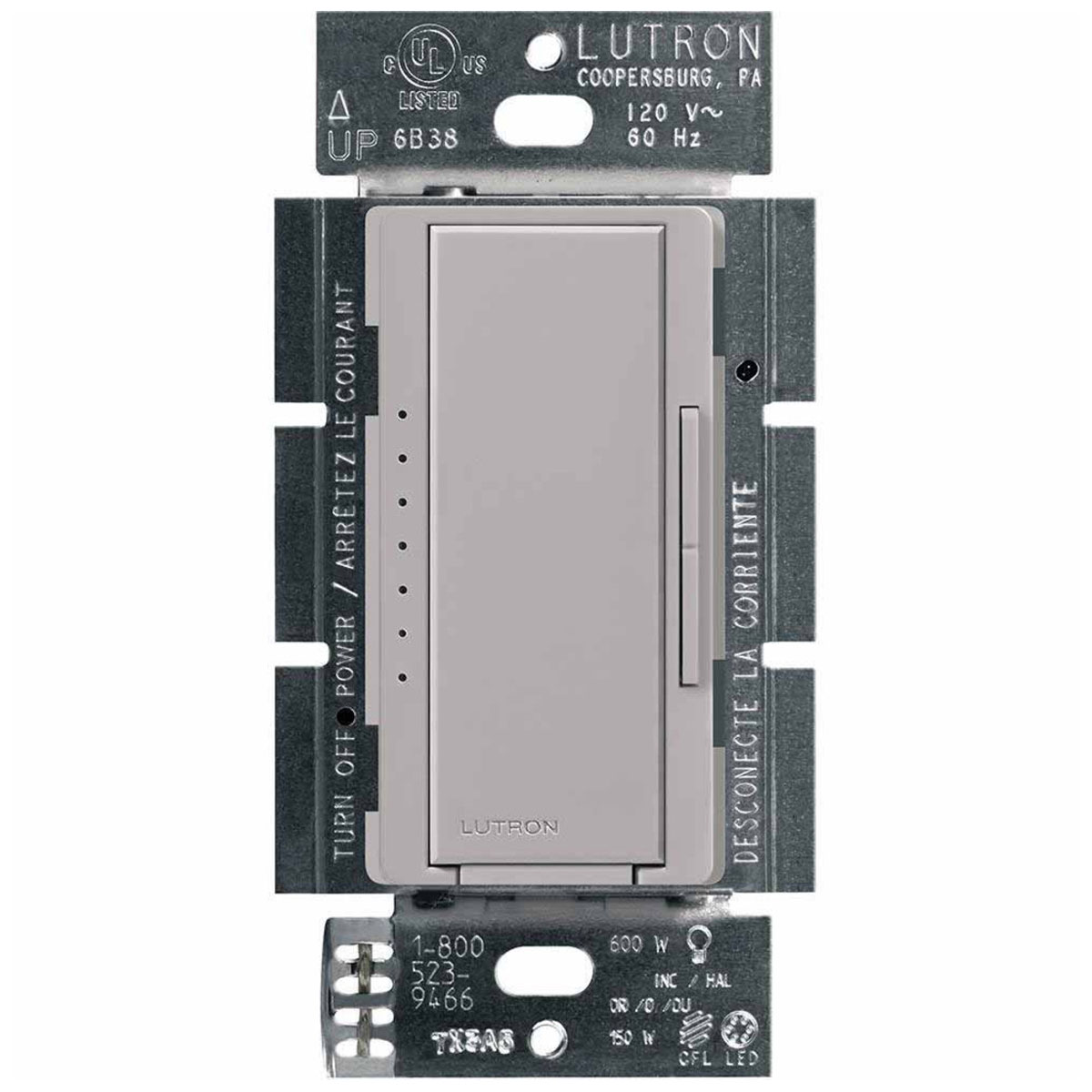 Maestro Digital Fade CL Multi-Lamp Type Dimmer by Lutron | MACL-153M-GR ...